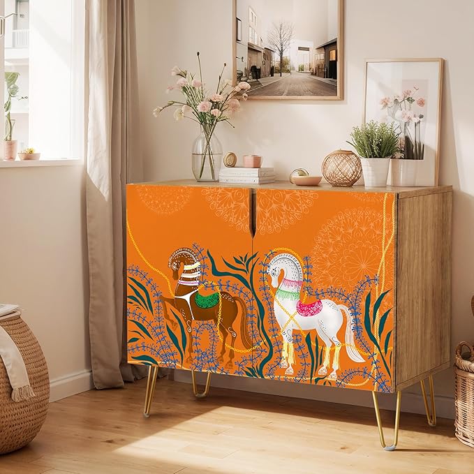 Amazon.com - SIGNWIN Sideboard Buffet Cabinet, Kitchen Storage Cabinet ...