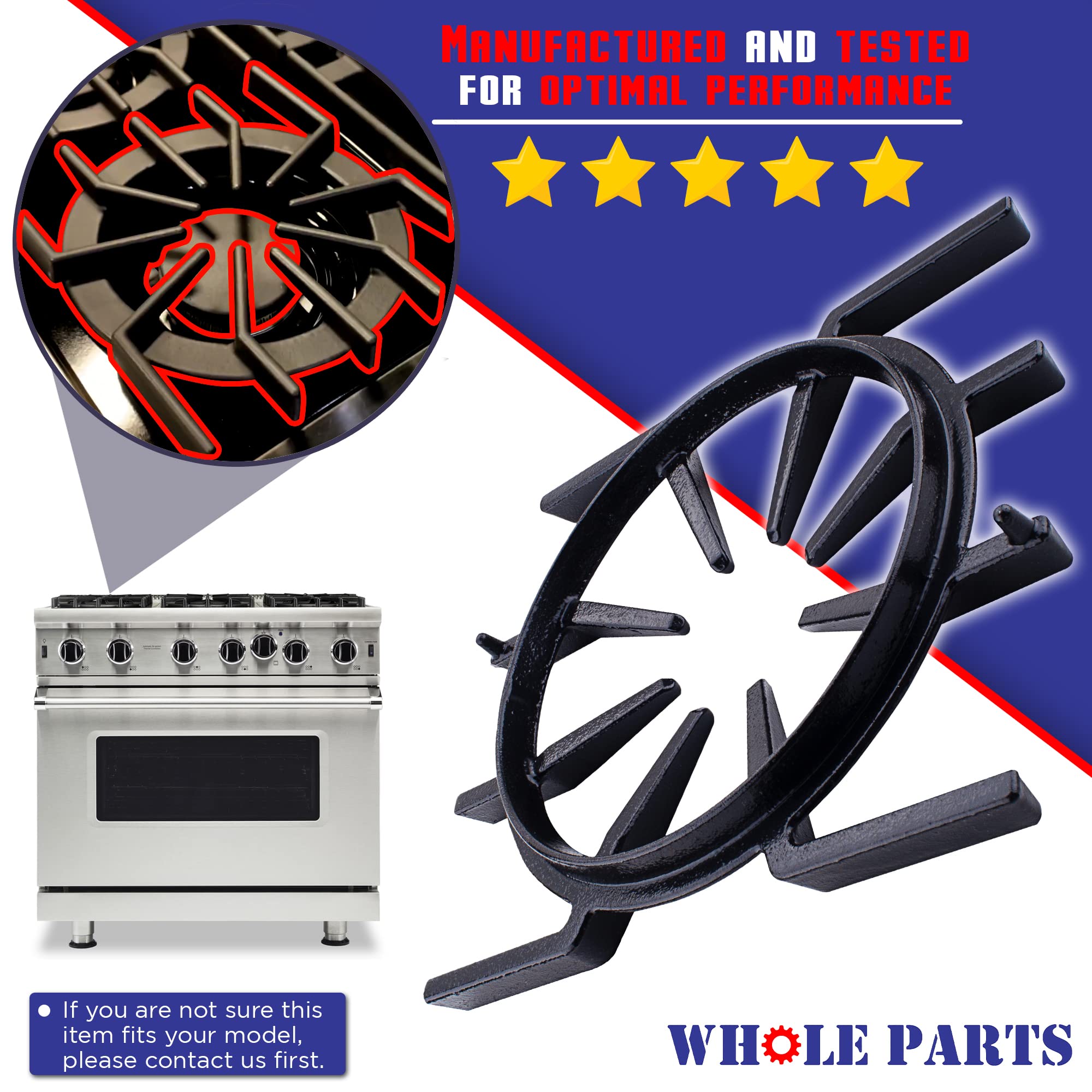 PA060037 PA060024 Stove Spider Grate Replacement Parts For Viking Range
