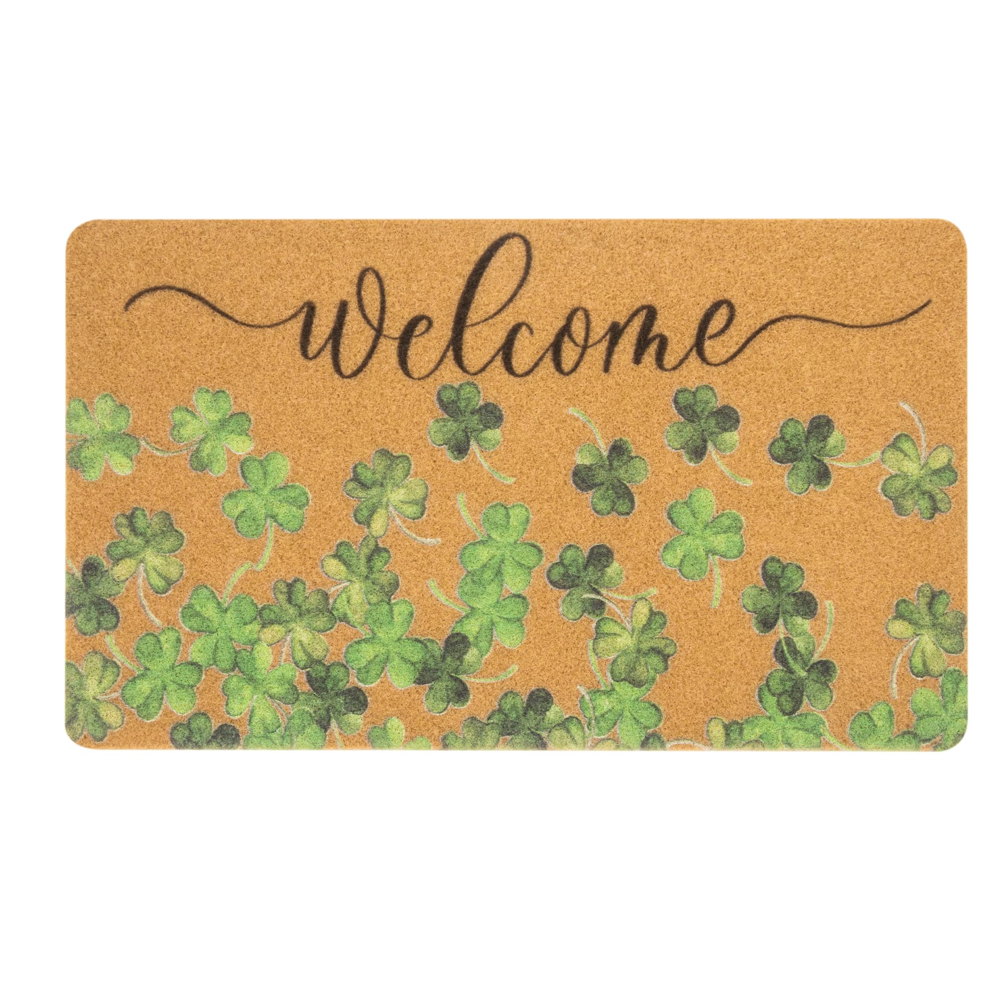 Amazon.com: UTOWO St. Patrick's Day Clovers Welcome Doormat - Lucky ...