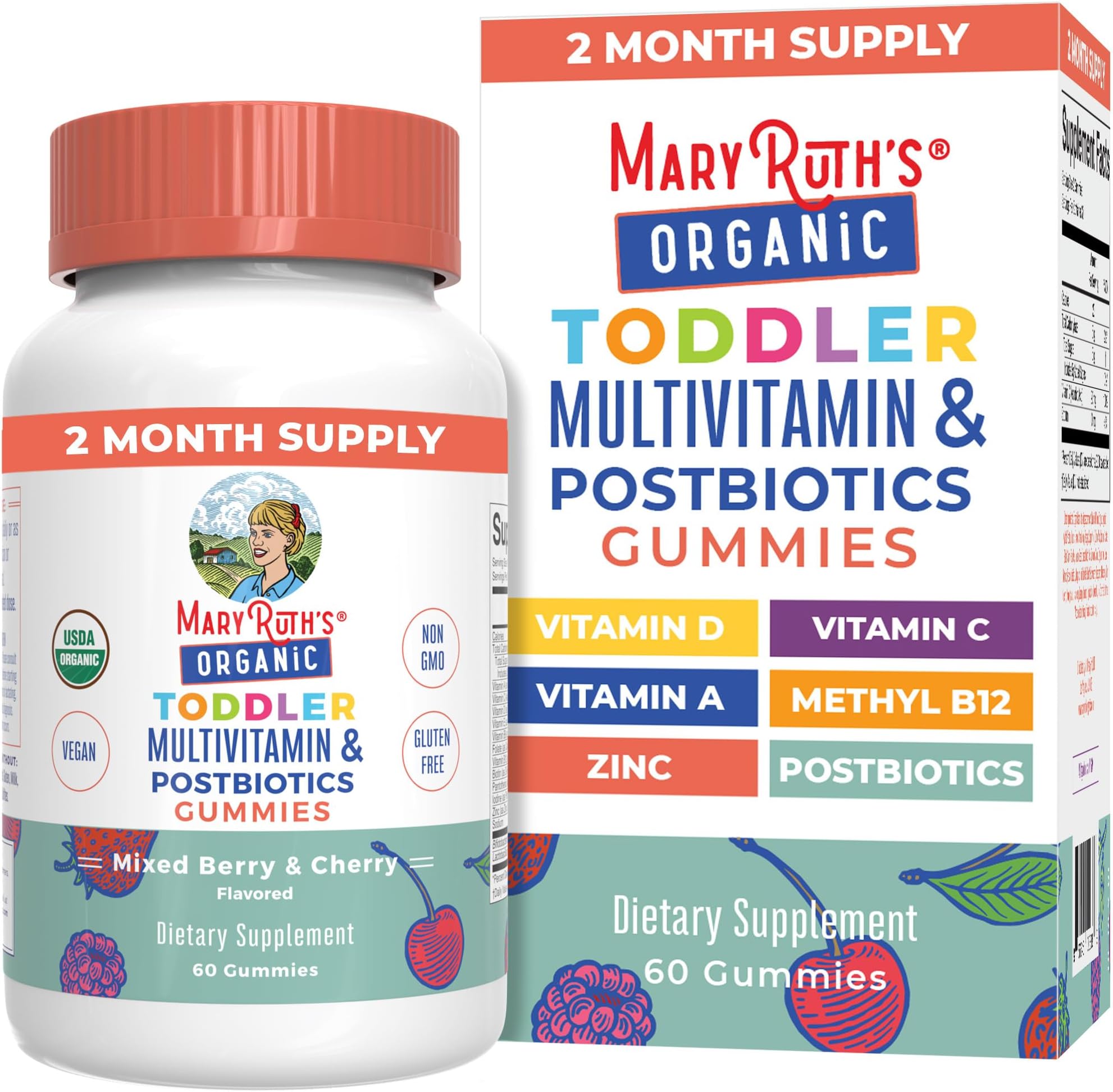 Amazon.com: MaryRuth Organics Kids Vitamins | Multi | Sugar Free | 2 ...
