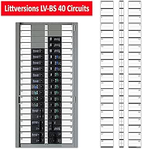 Littversions 1" Breaker Side 40 Circuits 2 Labels Vinyl Fuse Box ...