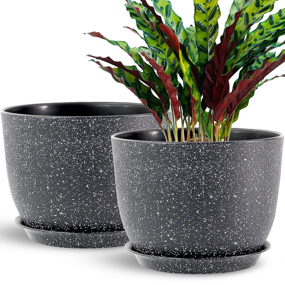 Amazon.com: Flower Pots 12 Inch Set of 2, Plant Pots Pots for Indoor ...