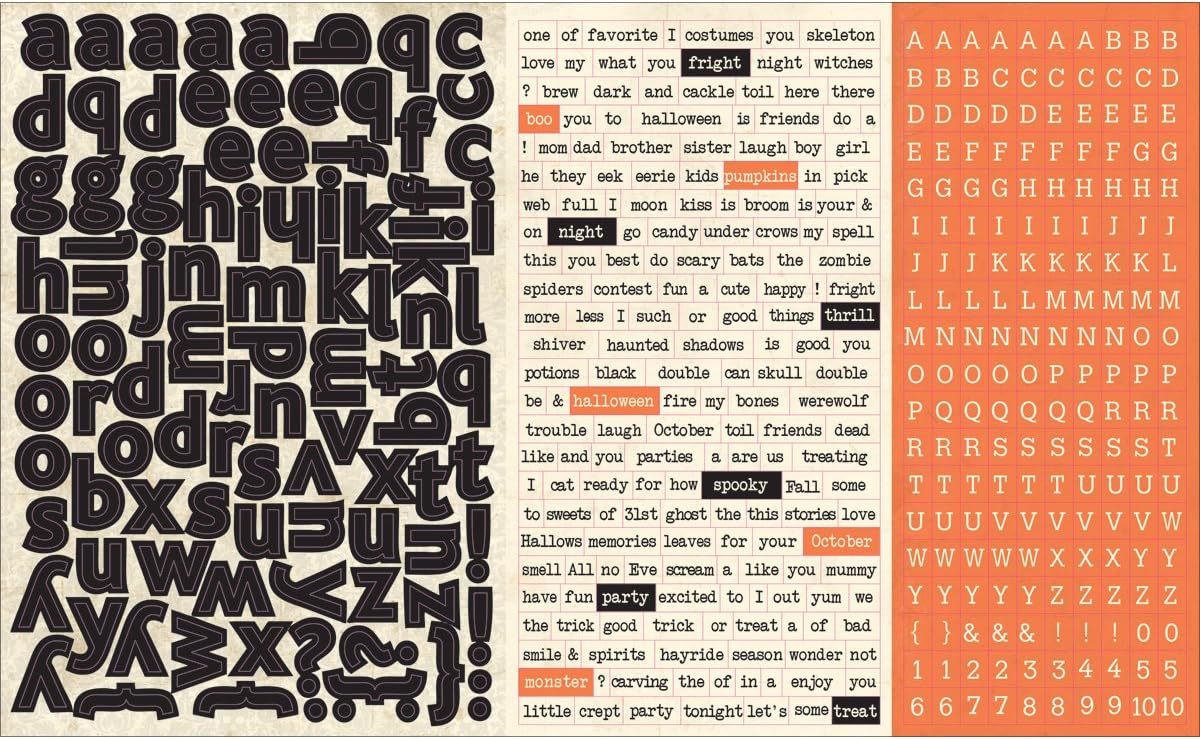 Amazon.com: Thrilling Cardstock Stickers 12"X8"-Elements Diction Mini ...