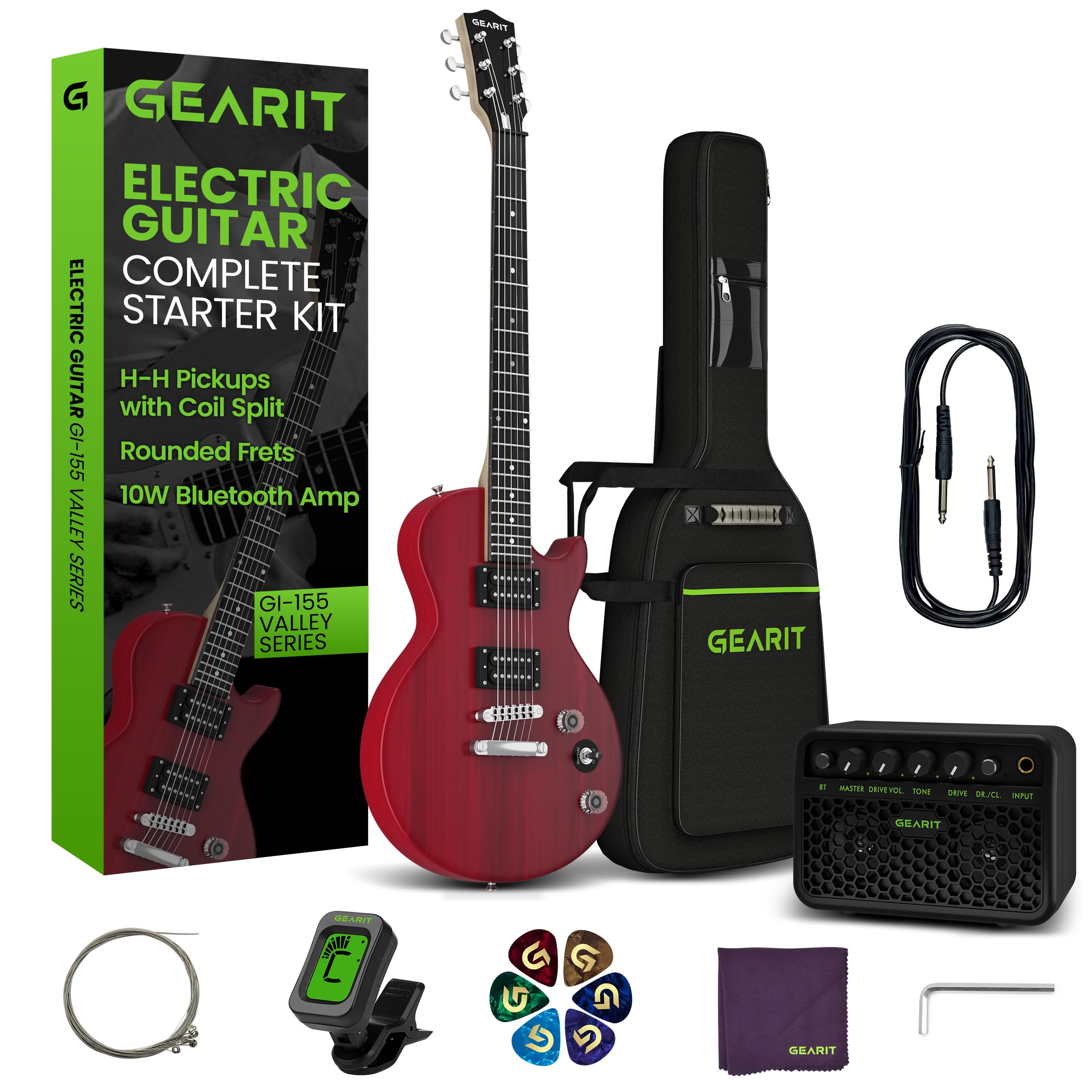 Amazon.com: GEARit GI-155 Valley Series, 39" Electric Guitar Set w ...