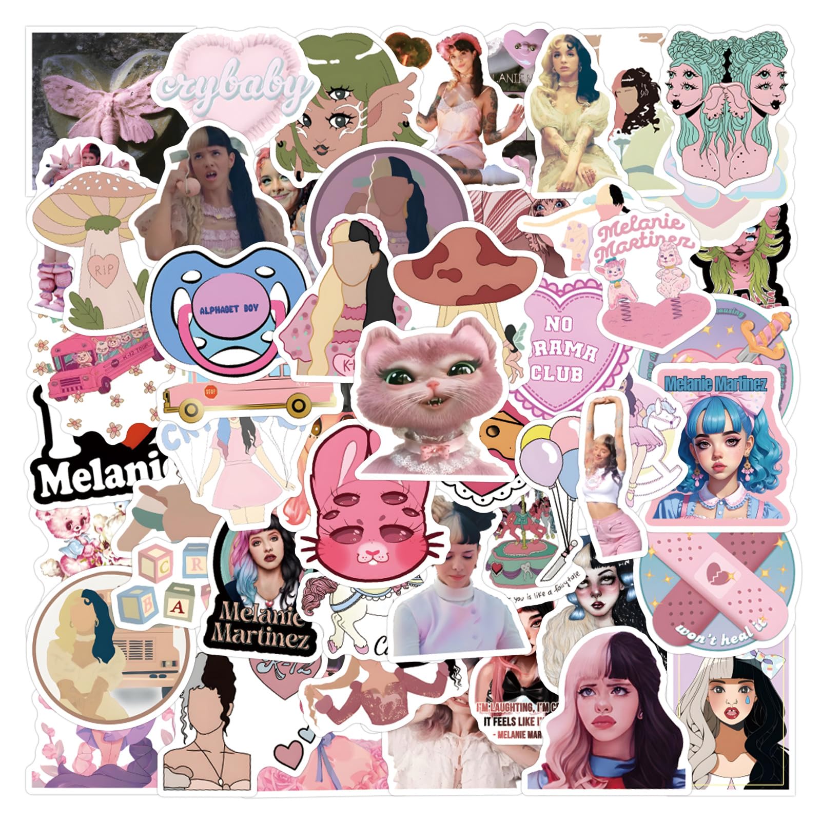 Popular Singer Stickers, 60pcs Melanie Idol Stickers, Aesthetic Vinyl ...