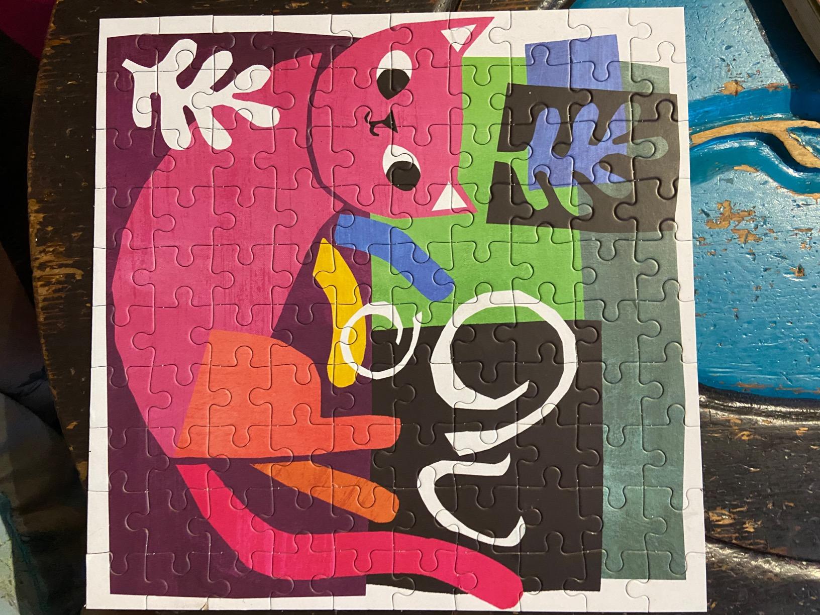 Amazon.com: Mudpuppy Henri Catisse Artsy Cat Puzzle Tin, 100 Pieces, 12 ...