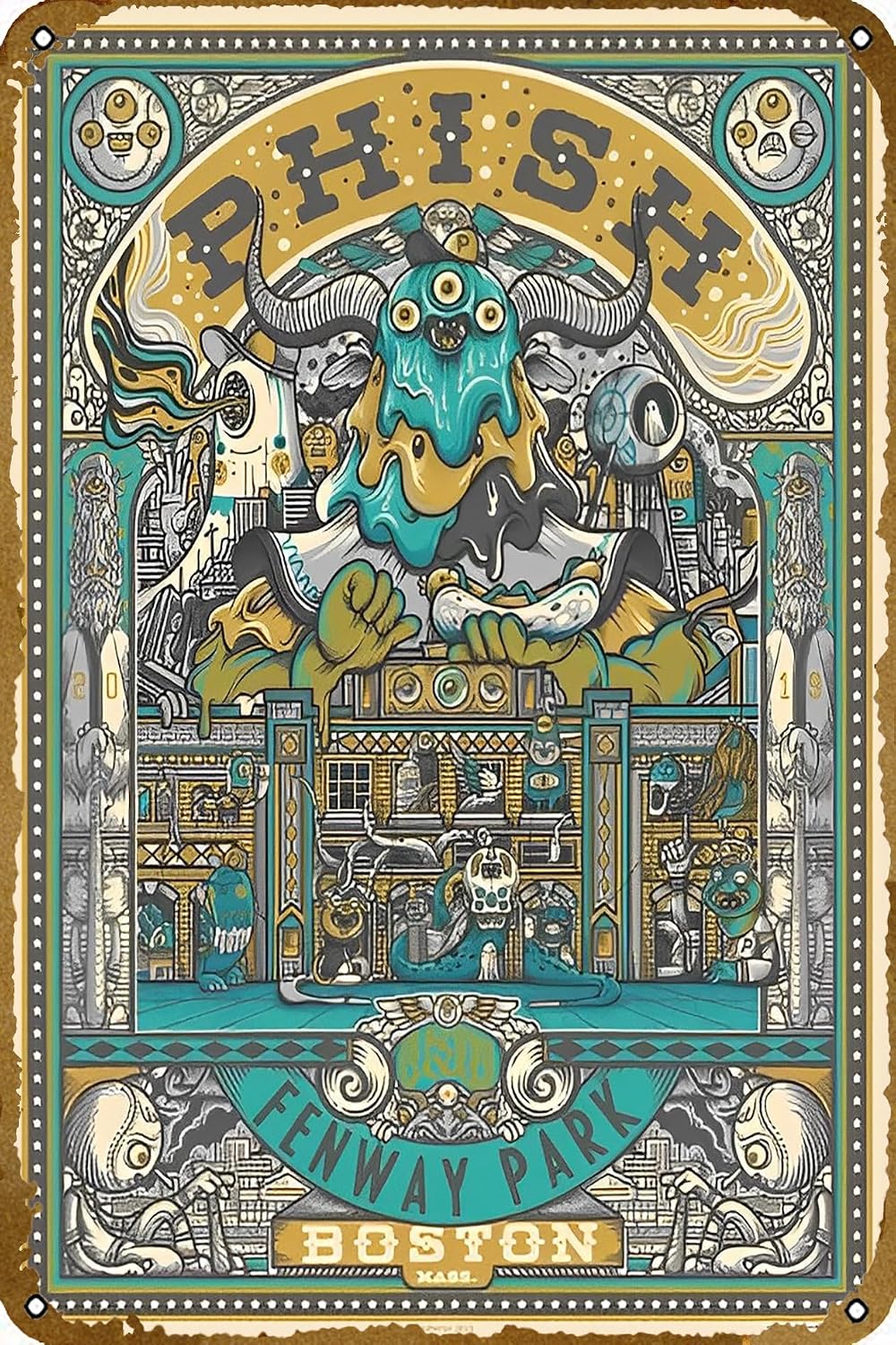 Amazon.com: Phish Boston 2019 (Show Edition) Concert Posters Vintage ...