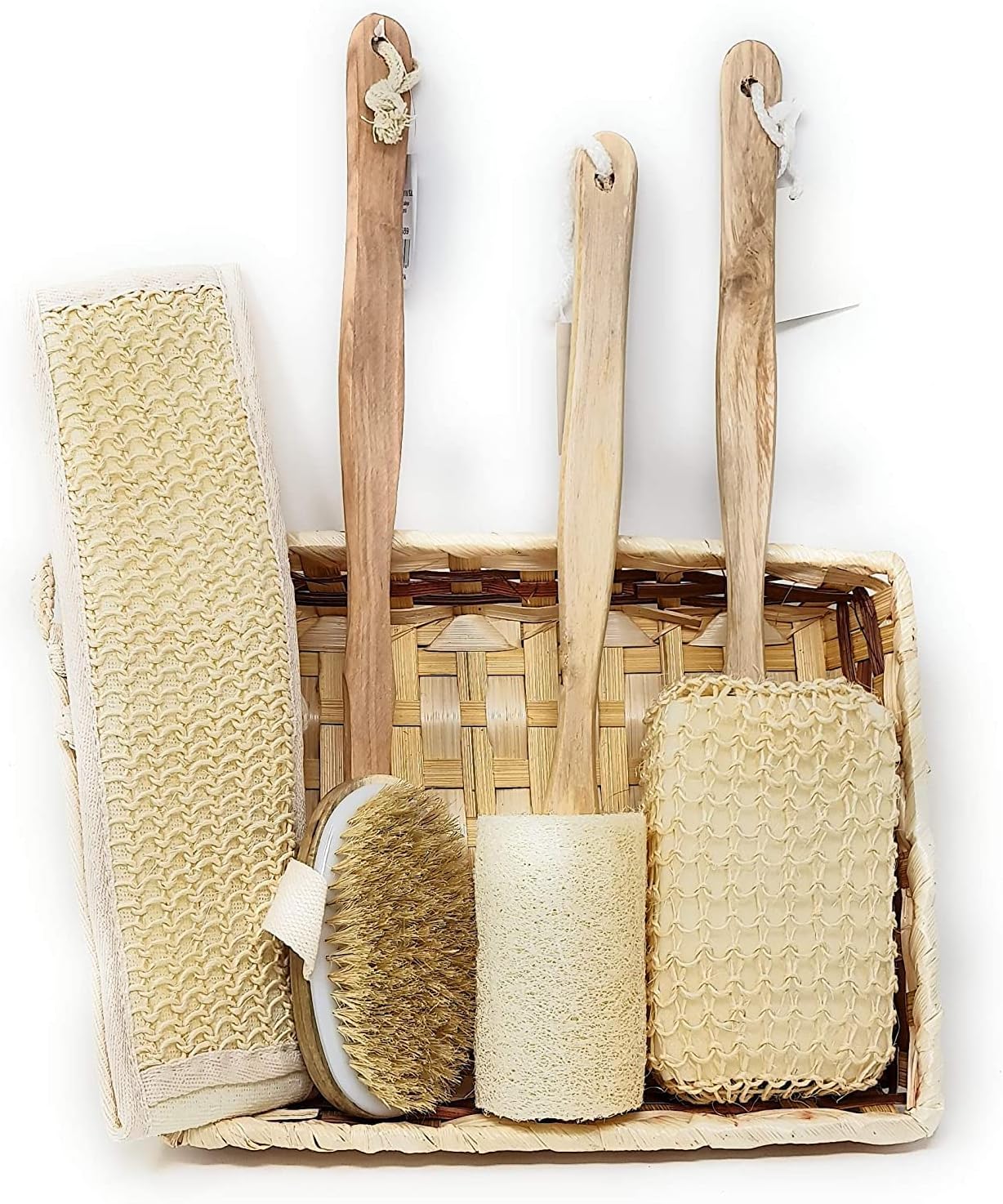 Pack » Sponge Handle + Body Scrub Brush with Removable Handle + Natural ...
