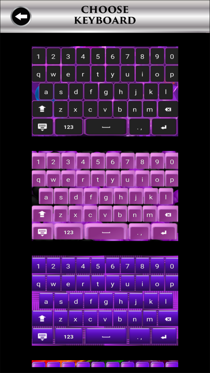 Purple Keyboards - App on Amazon Appstore