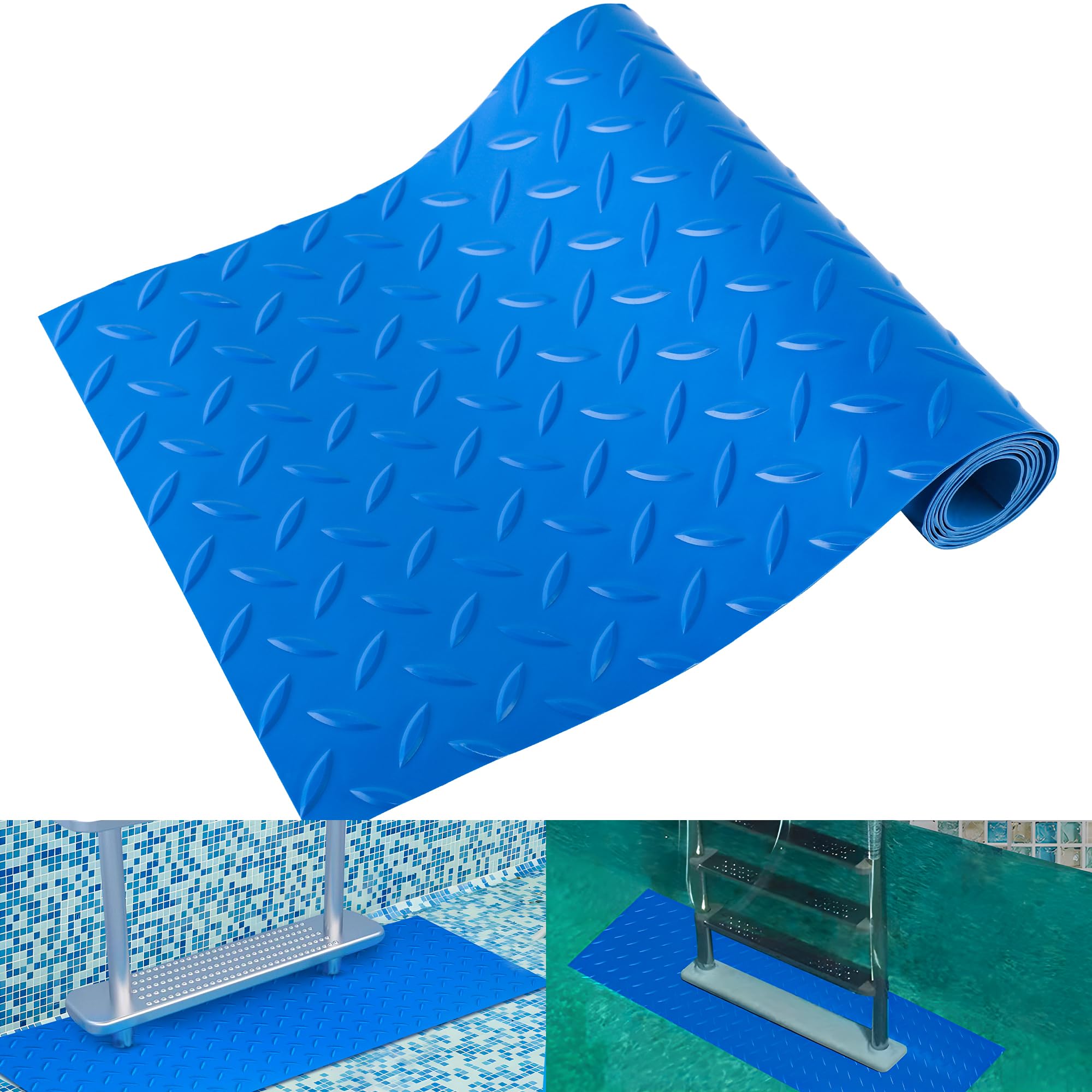 Snapklik.com : Swimming Pool Ladder Mat 9 X 36 Inch Large Pool Ladder ...