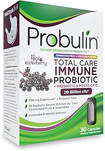 Amazon.com: Probulin Total Care 免疫 = 益生元 + 益生菌 + Postbiotics + 接骨木,支持免疫 ...