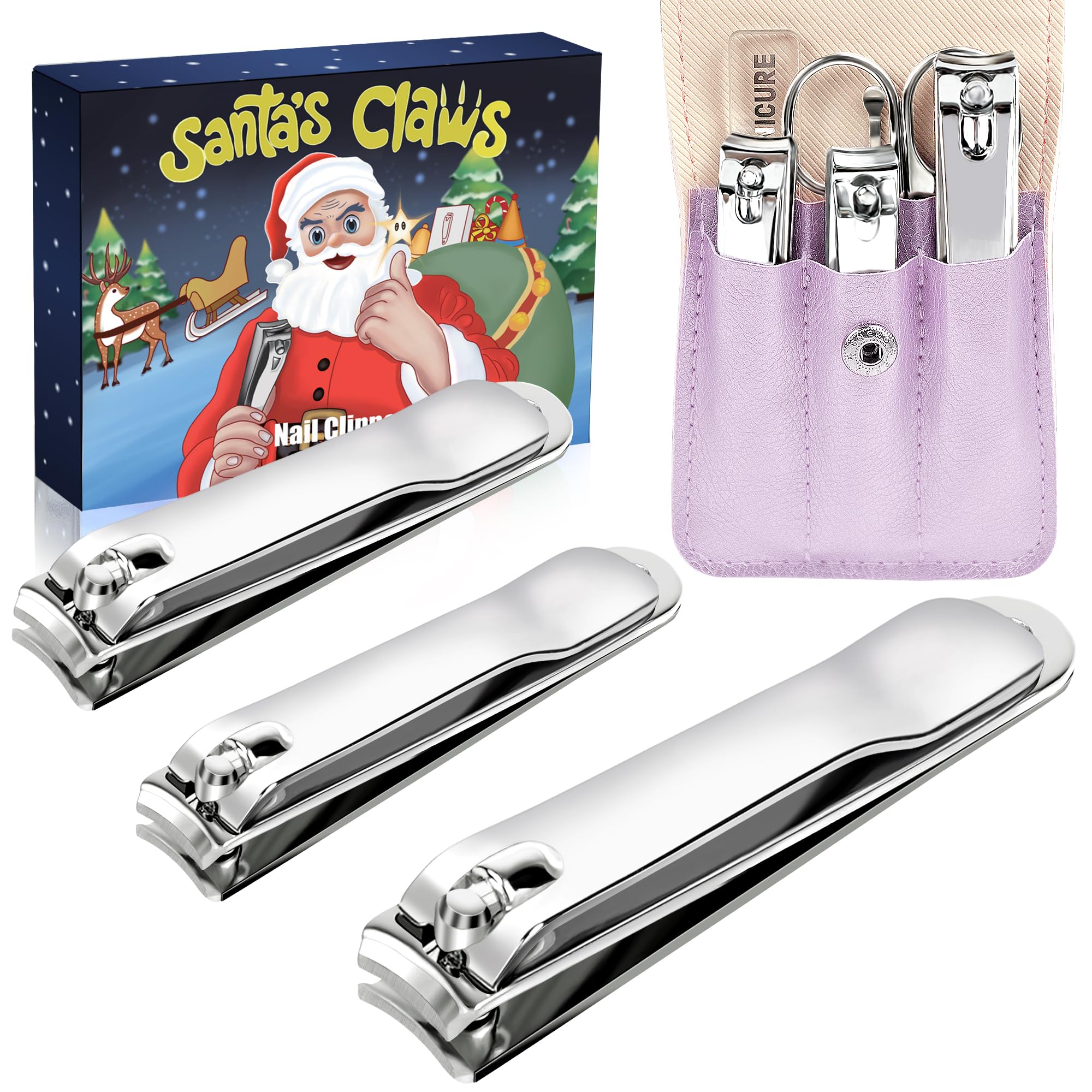 Amazon.com : Nail Clippers Set, Christmas Stocking Stuffers for Adults ...