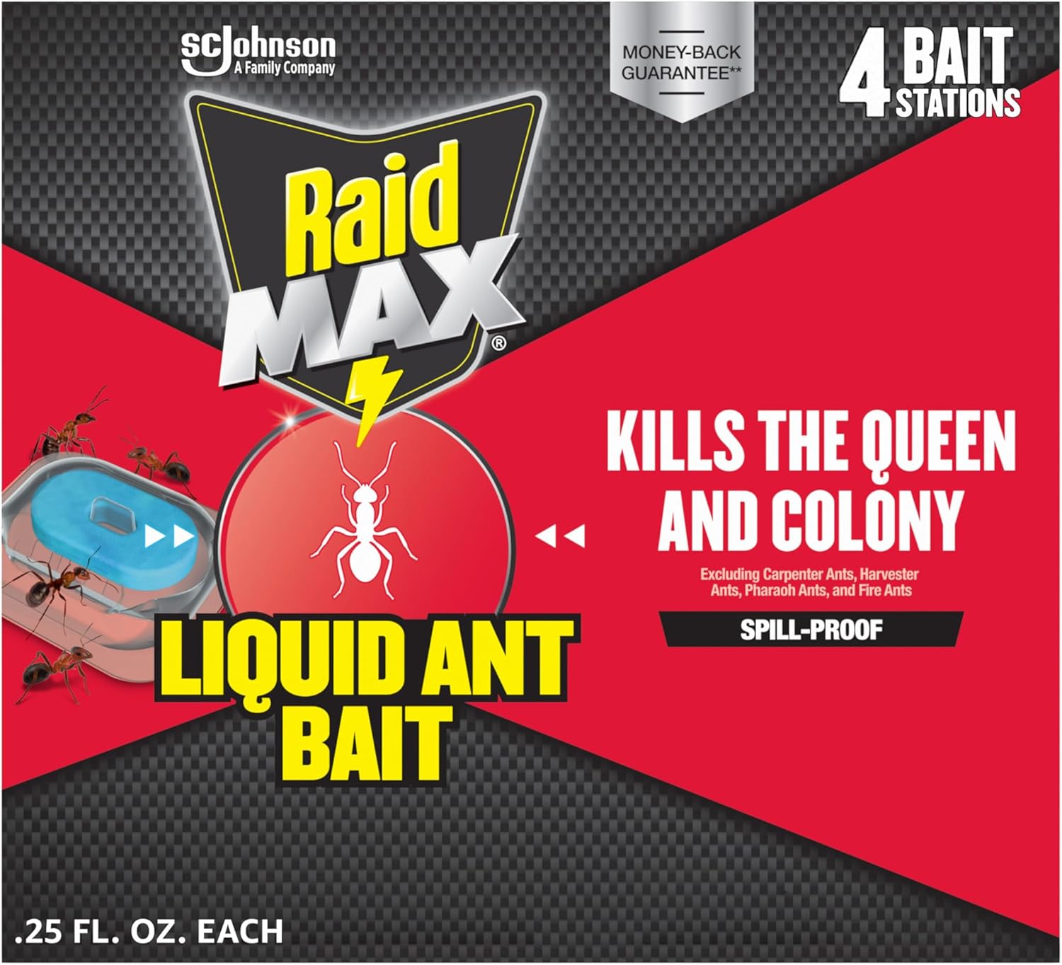 Amazon.com: Raid Max Liquid Ant Bat; Kills Ants Where They Breed, For ...