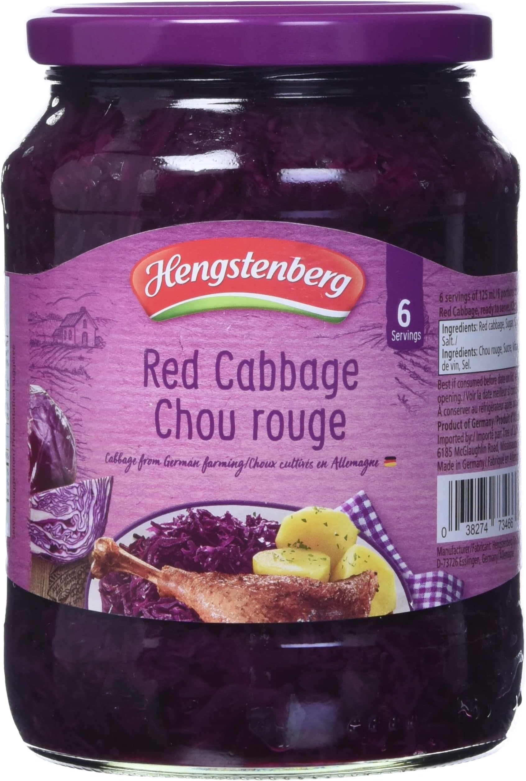 Amazon.com : Hengstenberg Red Cabbage with Apples 24 oz (Pack of 3)3 ...