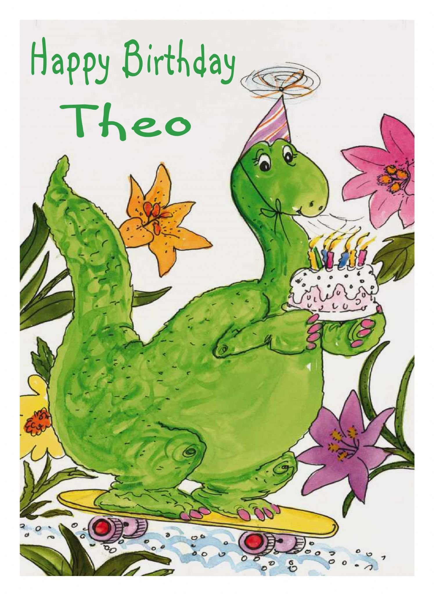 Theo Birthday Card : Amazon.co.uk: Stationery & Office Supplies