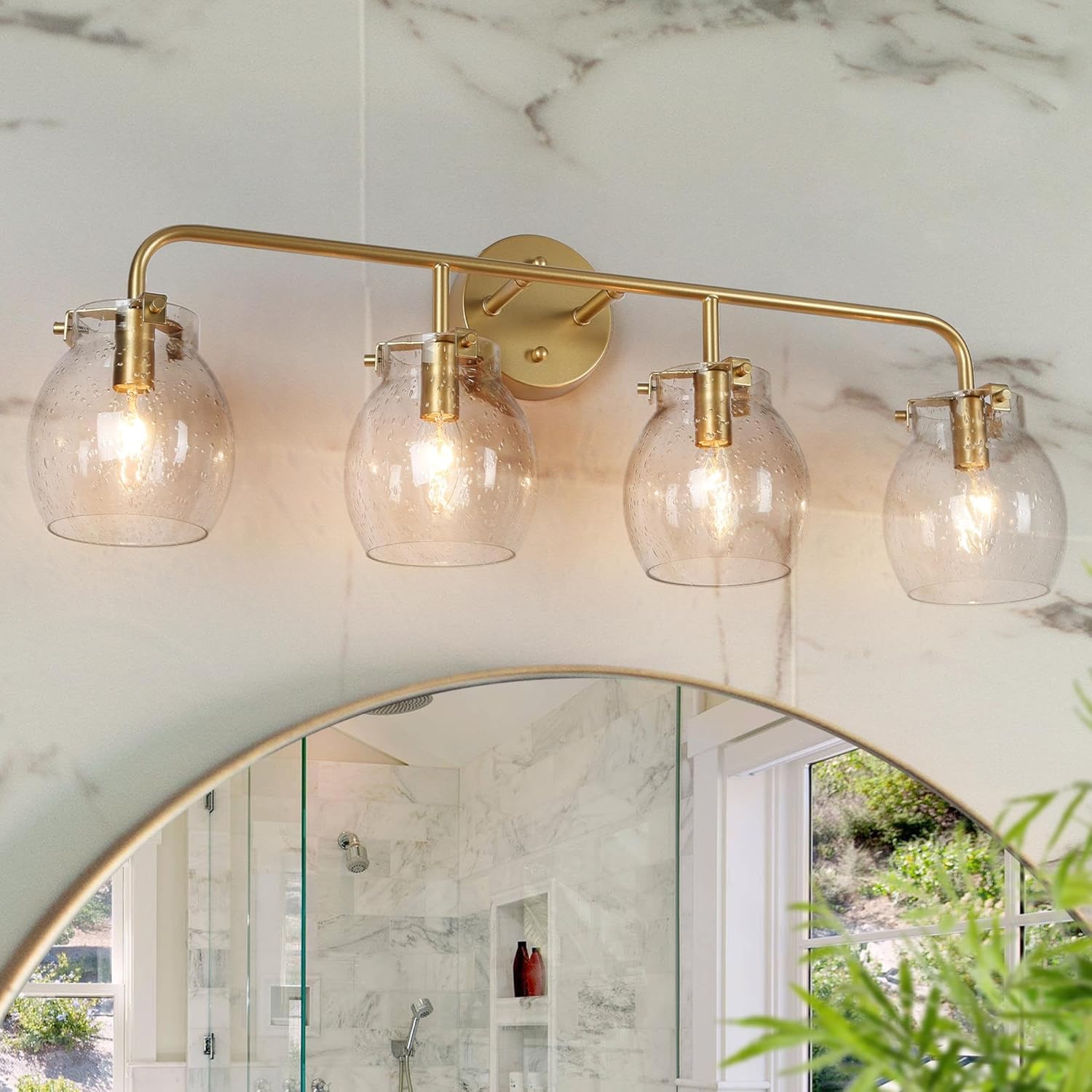 Bathroom Light Fixtures Over Mirror, Gold Vanity Lights for Bathroom ...