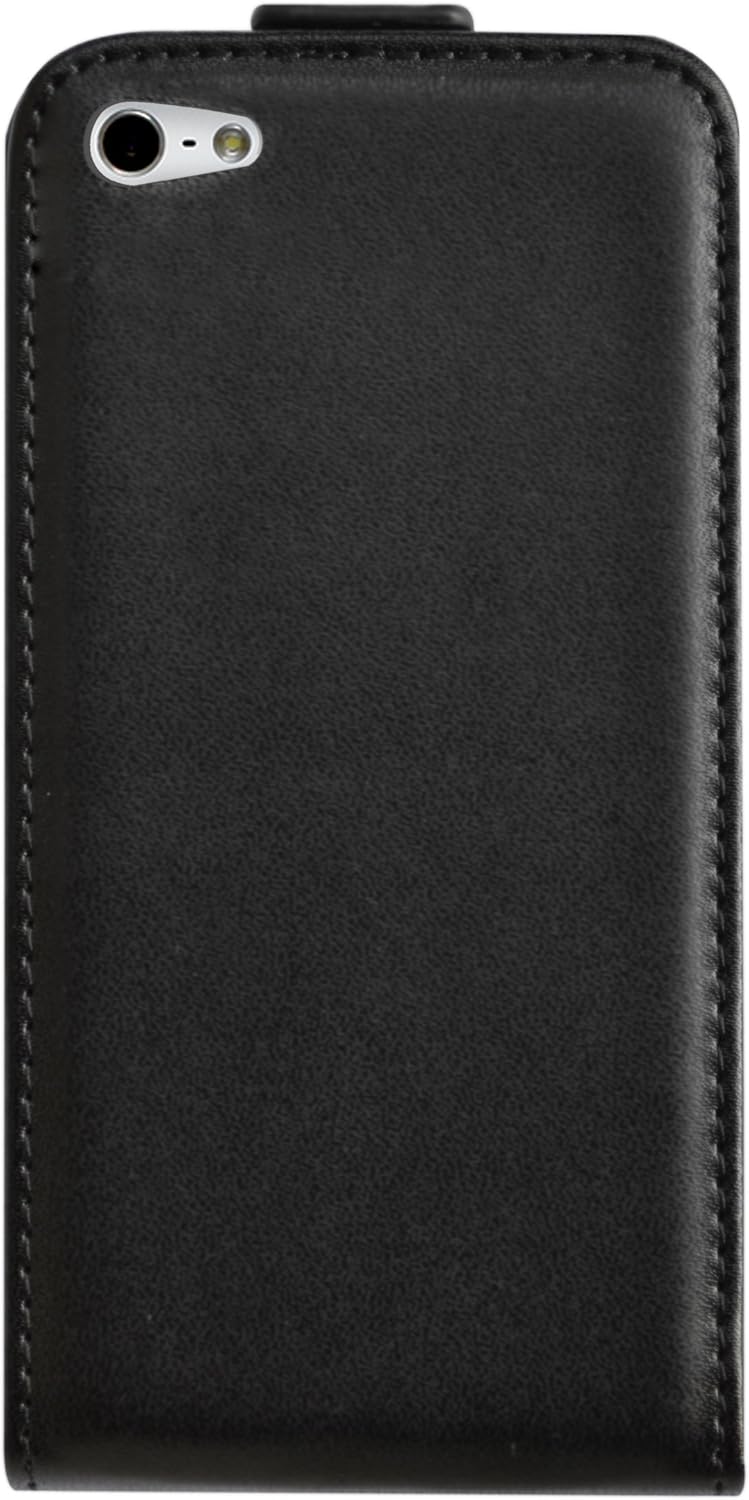 Amazon.com: Fonexion Ideus Leather Flip Case for iPhone 5 - Black ...