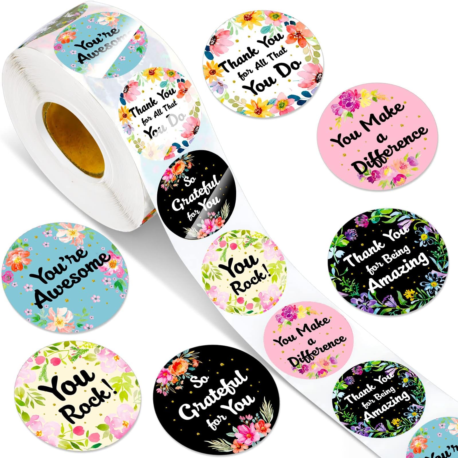 Amazon.com: 1000 Pcs Kudos Appreciation Stickers Retro You are Awesome ...