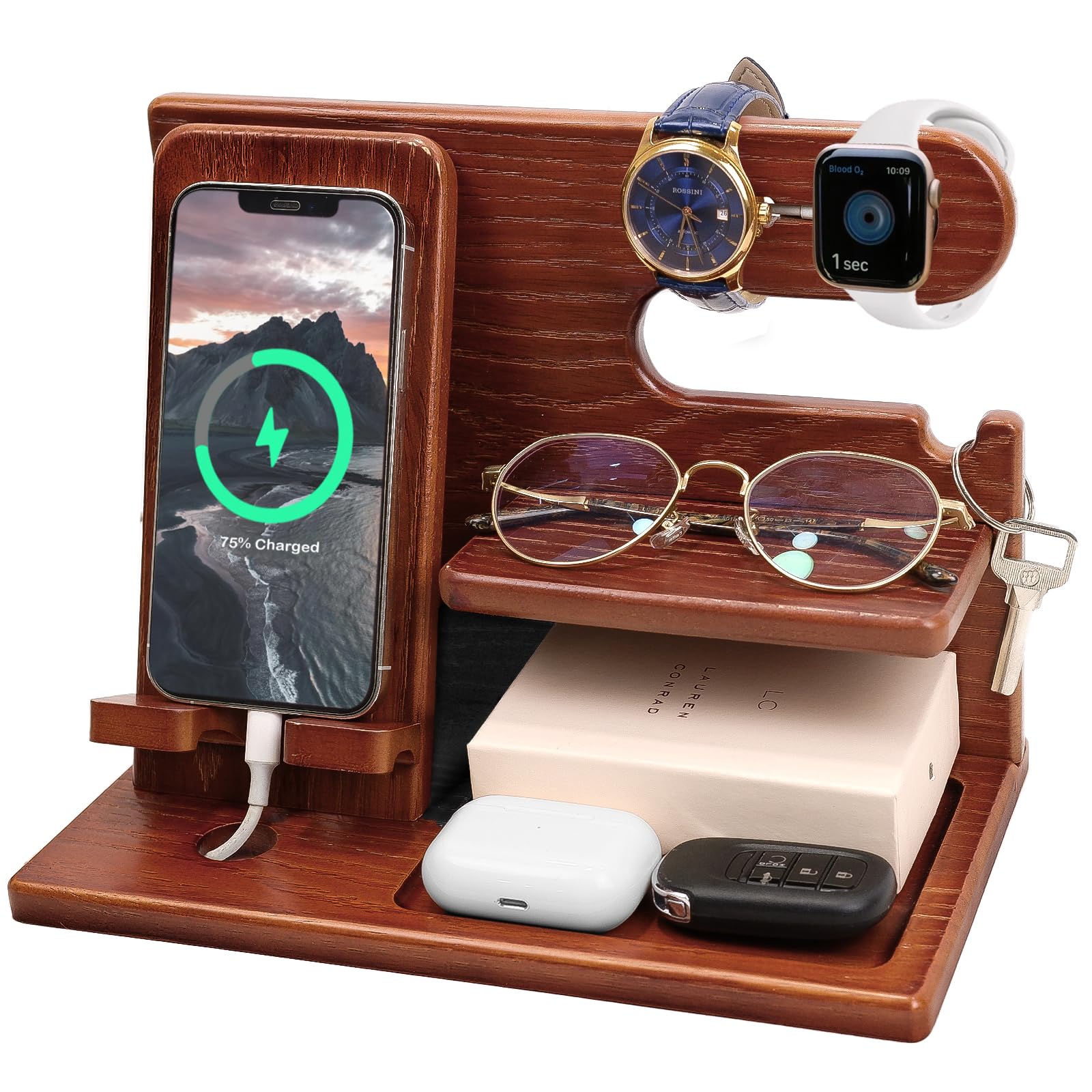 Wooden Docking Stations Phone Bedside Docking Station / Phone
