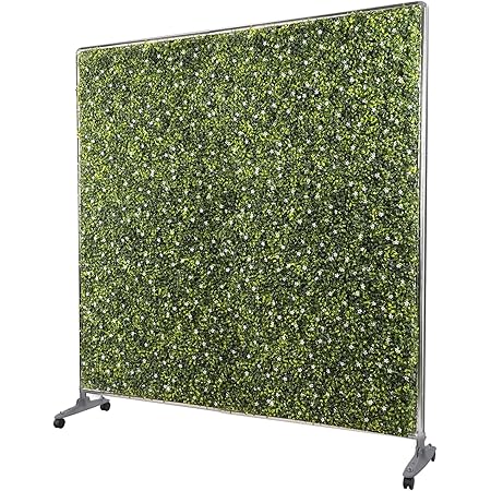 Amazon.com: E&K H60xW60 inches Movable Privacy Hedge Fence Artificial ...