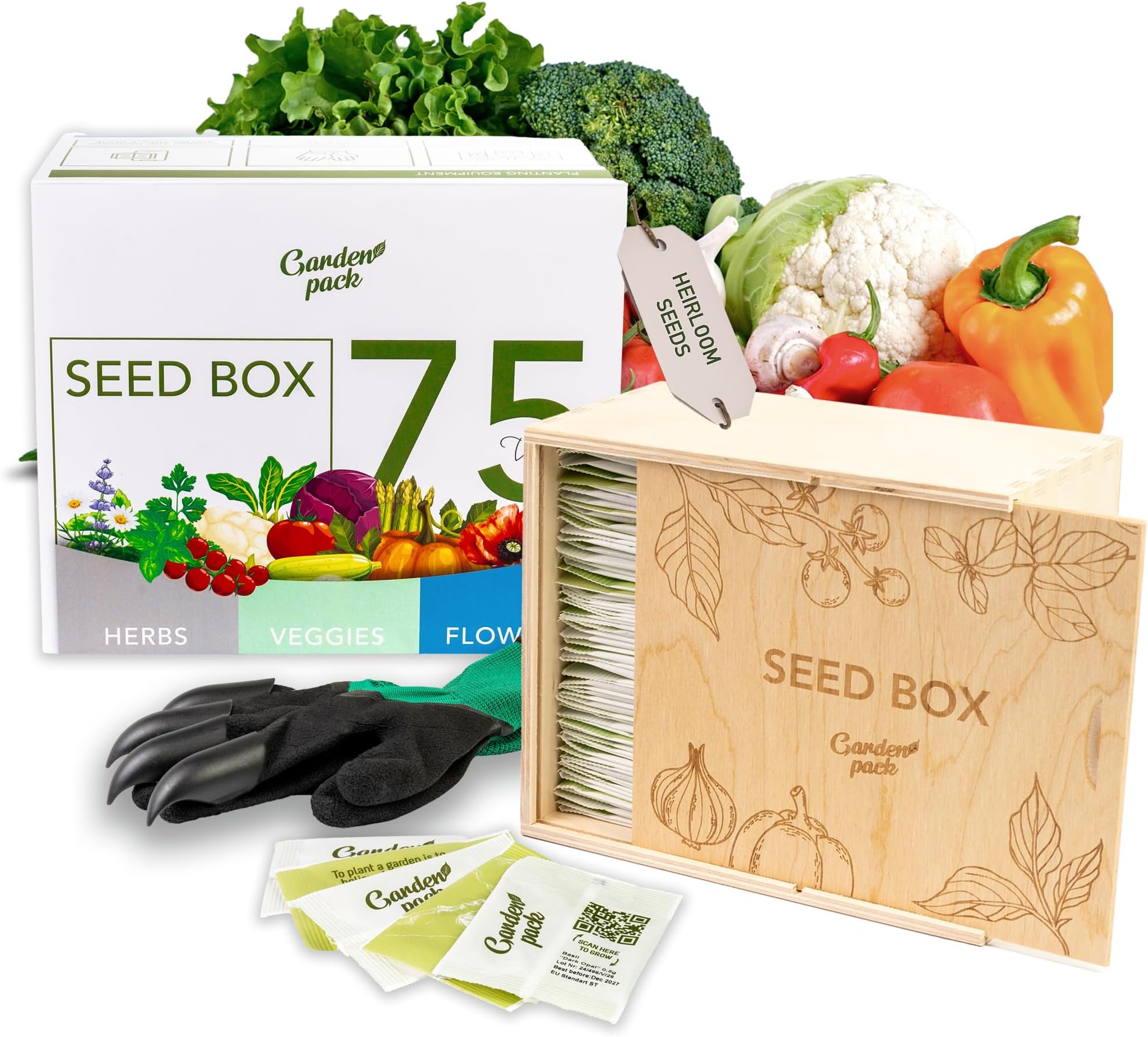 Bee Friends Scented Herbs Growing Gift Set - Mint, Lavender & Rosemary ...