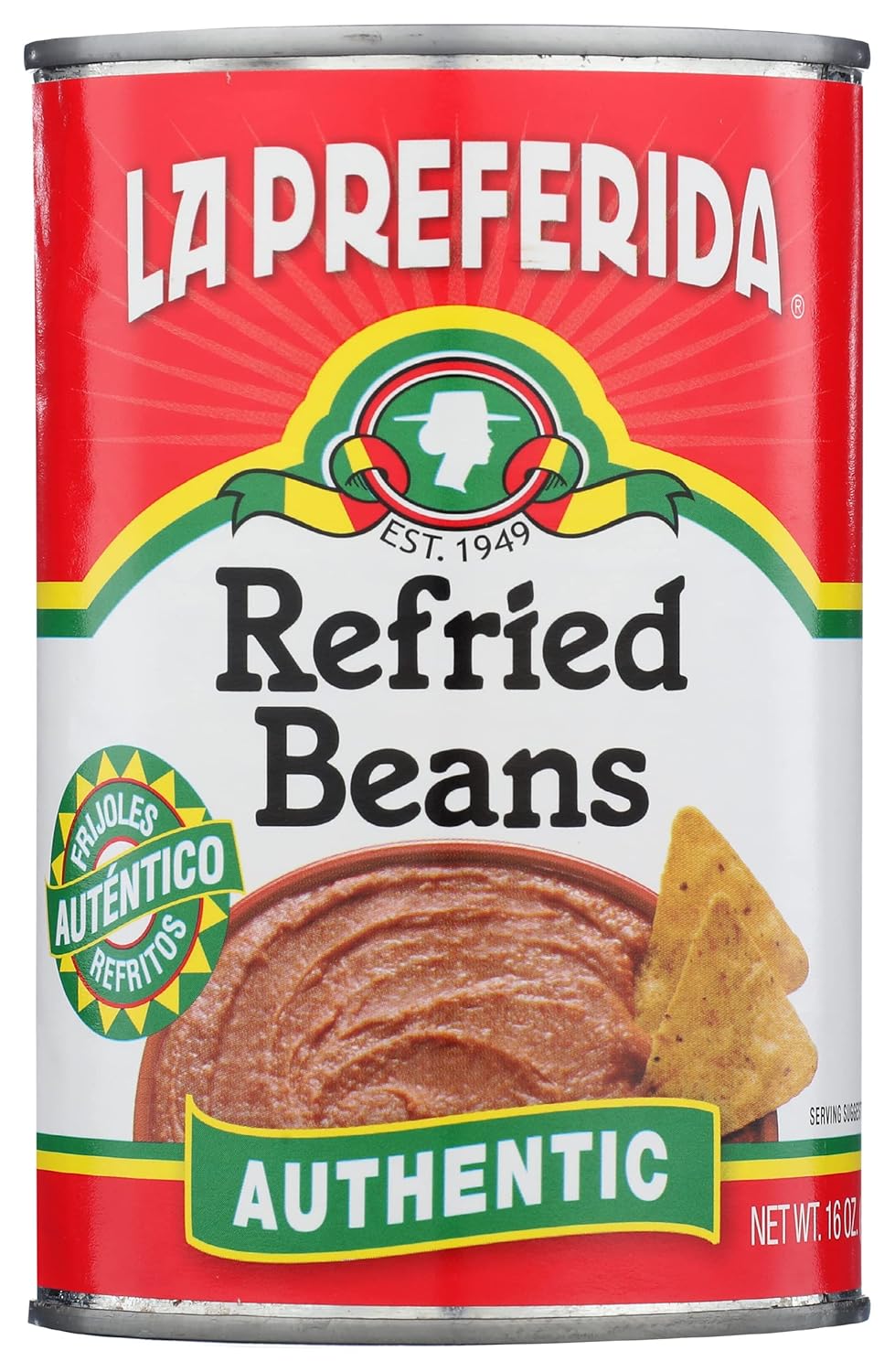 Amazon.com: La Preferida Authentic Flavor Refried Beans, 16 oz ...