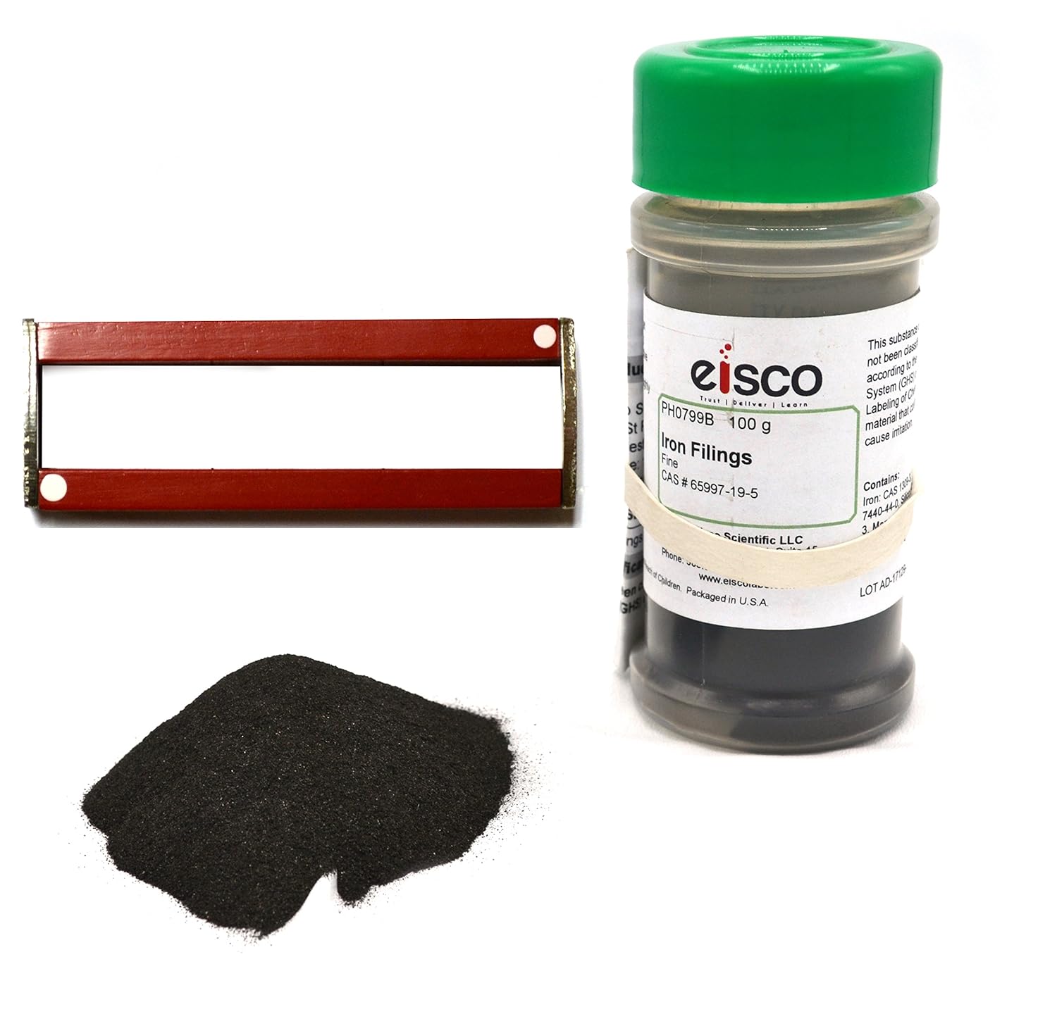 Amazon.com: Fine Iron Filings and Magnet Set - 100g Filings in ...