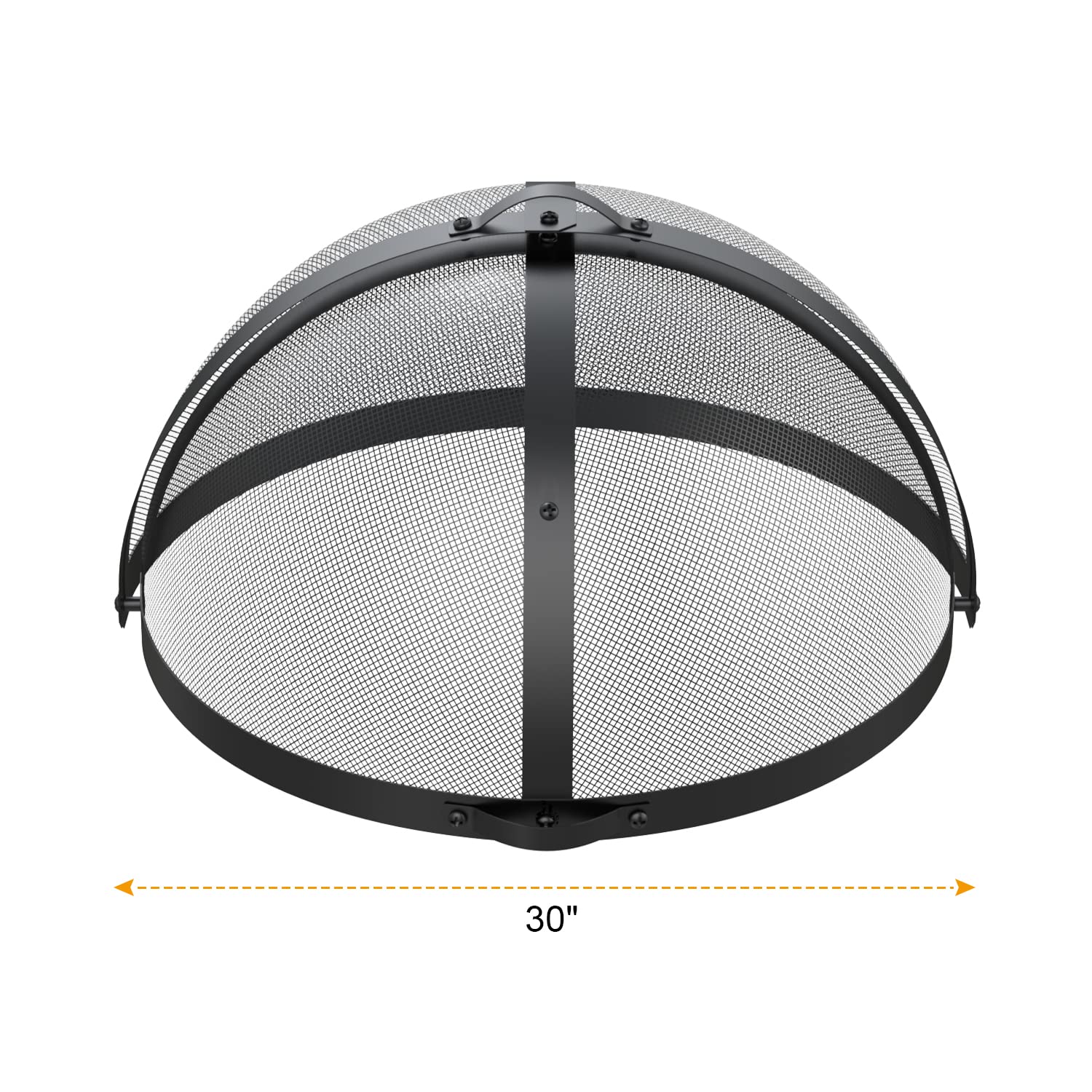 SafBbcue 30" Firepit Spark Screen Lid Outdoor Firepit Ring Cover Round ...