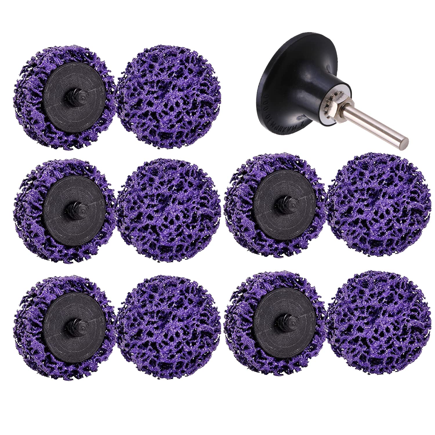 11 Pcs 2" Quick Change Easy Strip Discs Angel Die Grinder Attachments ...