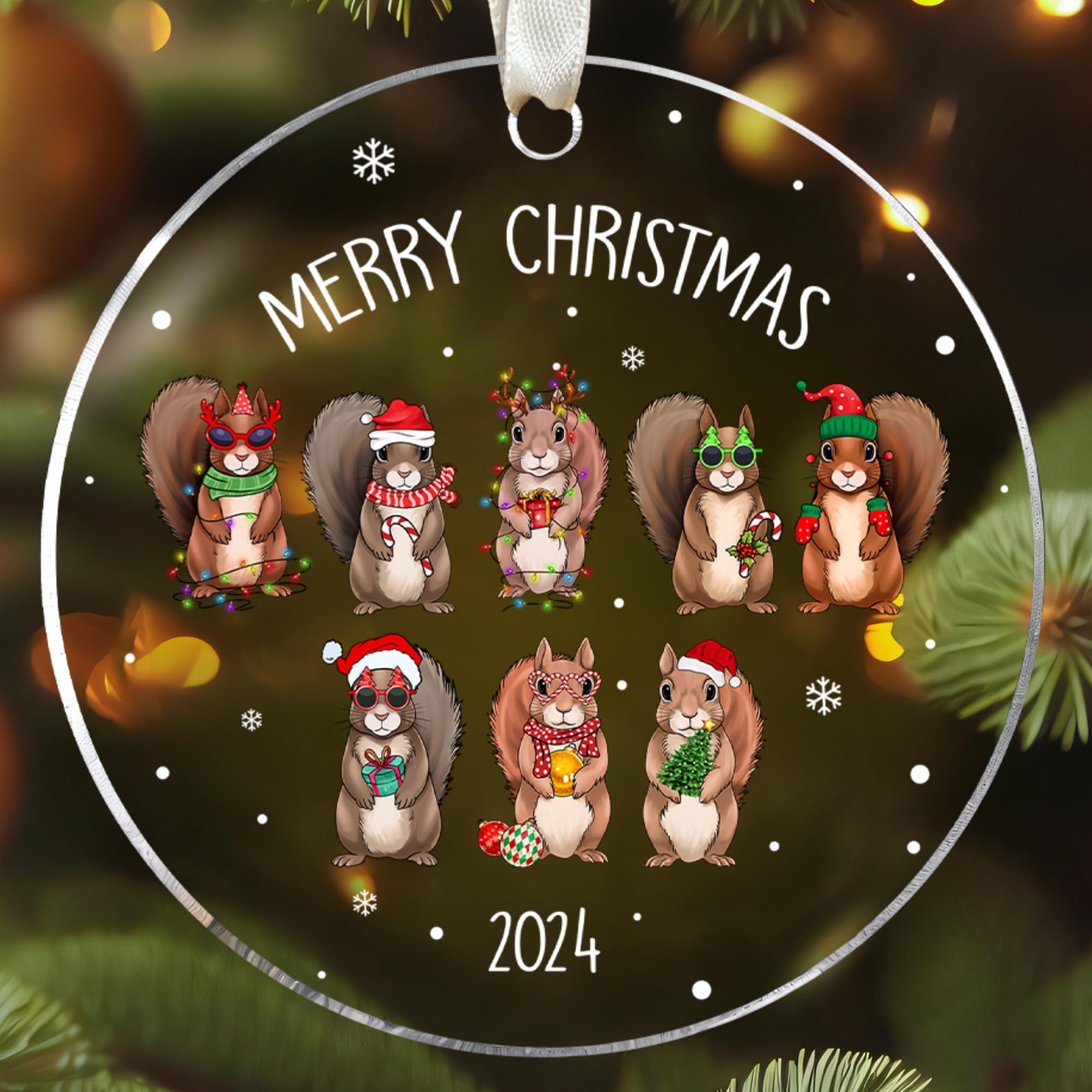 Amazon.com: Squirrel Ornament - Squirrel Christmas Ornament - Squirrel ...