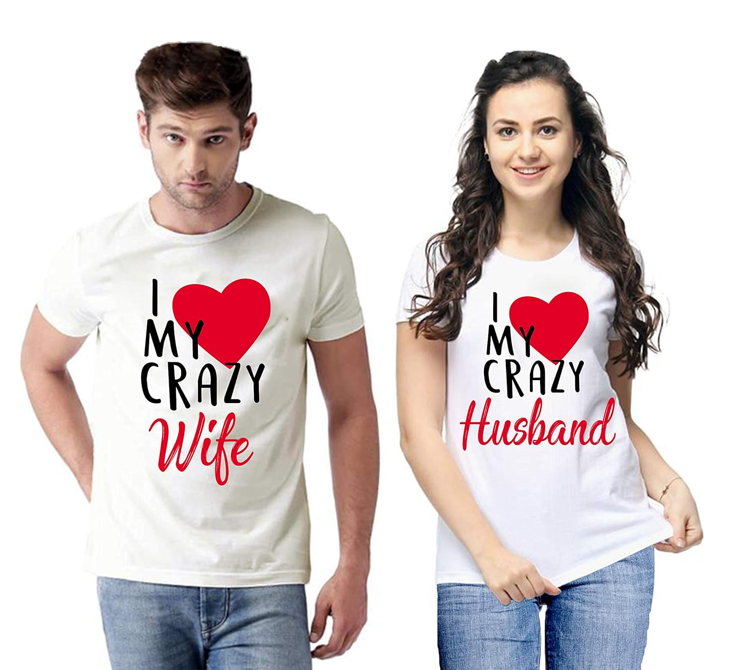 Buy Vfesta Round Neck Matching Couple T Shirt For Men WomenFor Girlfriend Boy Friend Husbund buy-vfesta-round-neck-matching-couple-t-shirt-for-men-womenfor-girlfriend-boy-friend-husbund