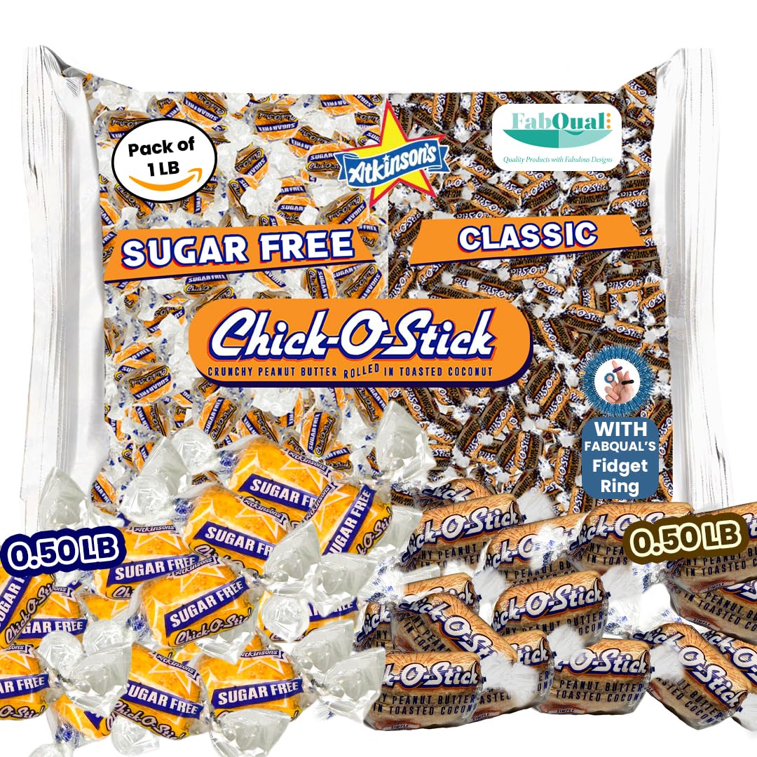 Amazon.com : FabQual's Chick O Sticks 1LB Combo - Atkinson Sugar Free ...
