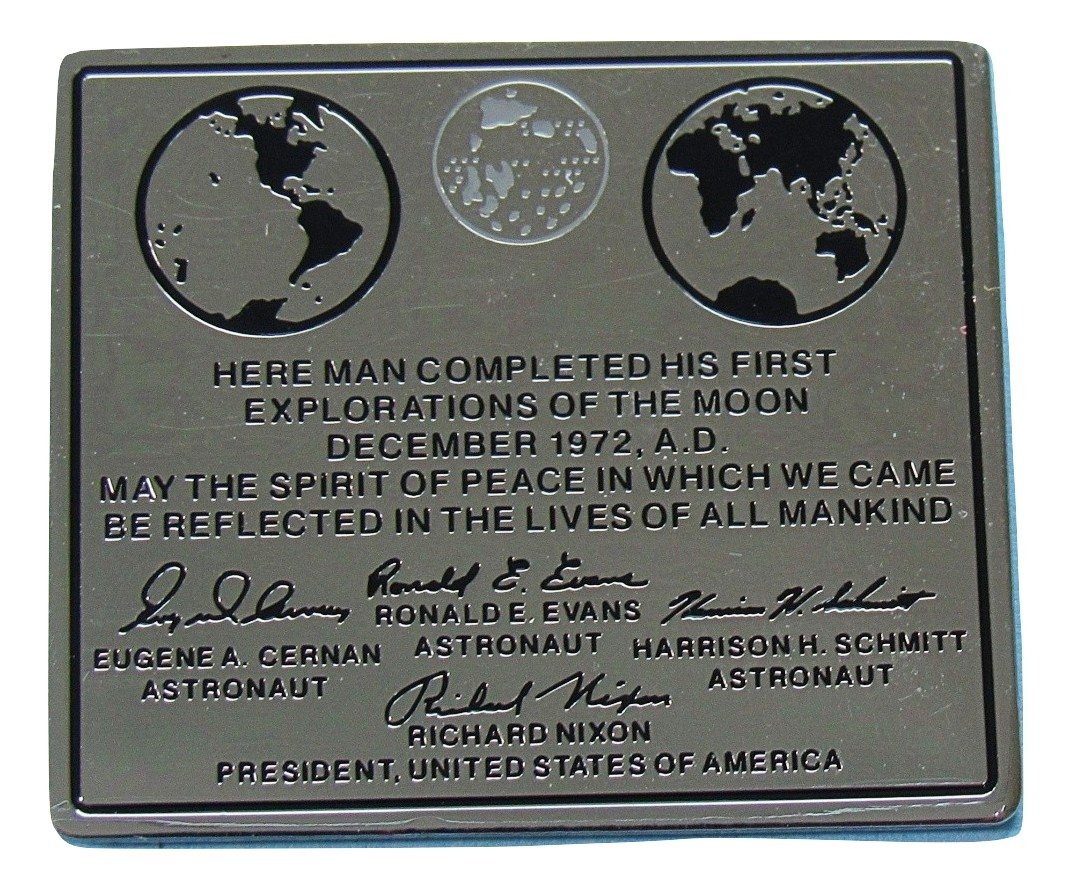 Apollo Moon Plaque