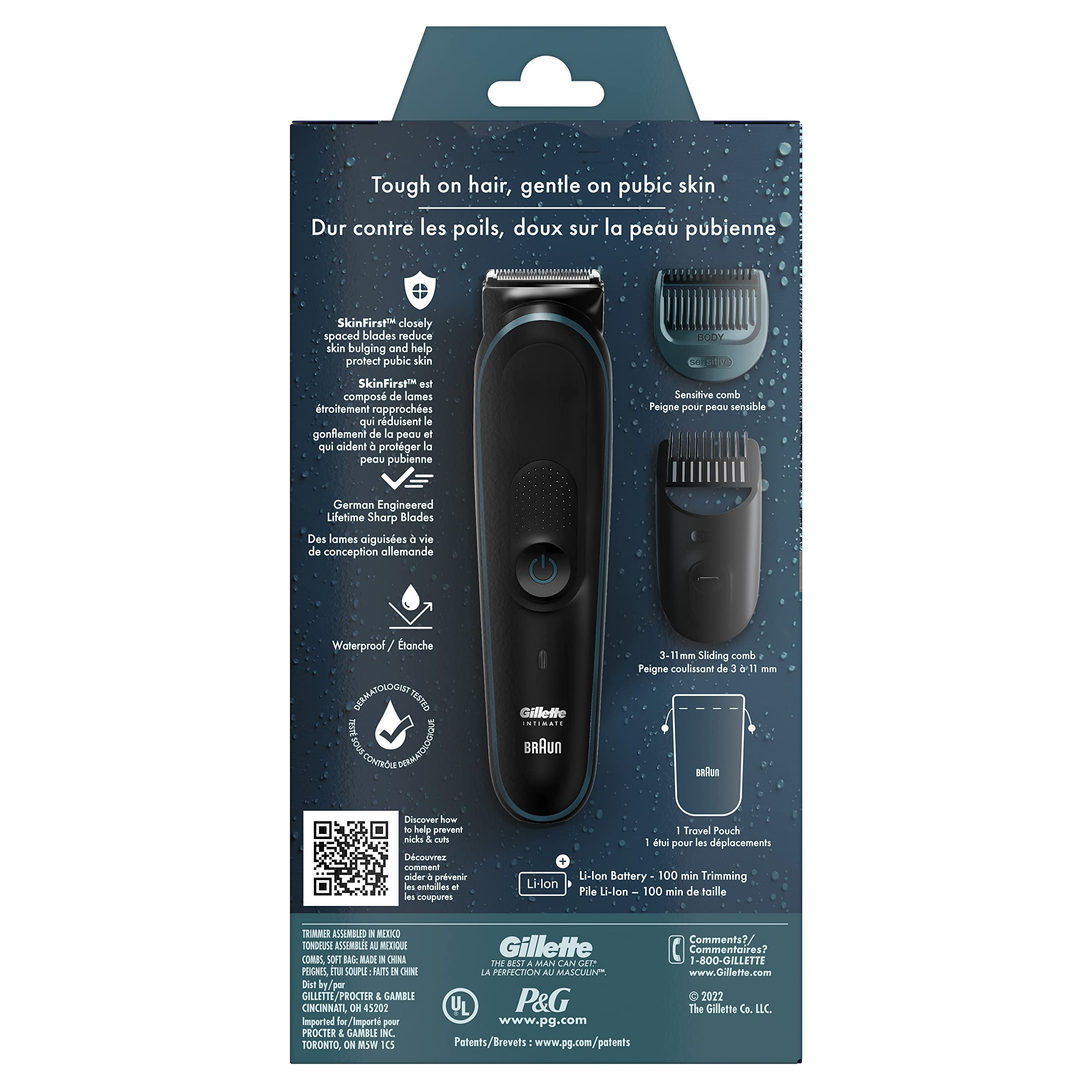 Snapklik.com : Intimate Mens Manscape Pubic Hair Trimmer, SkinFirst ...