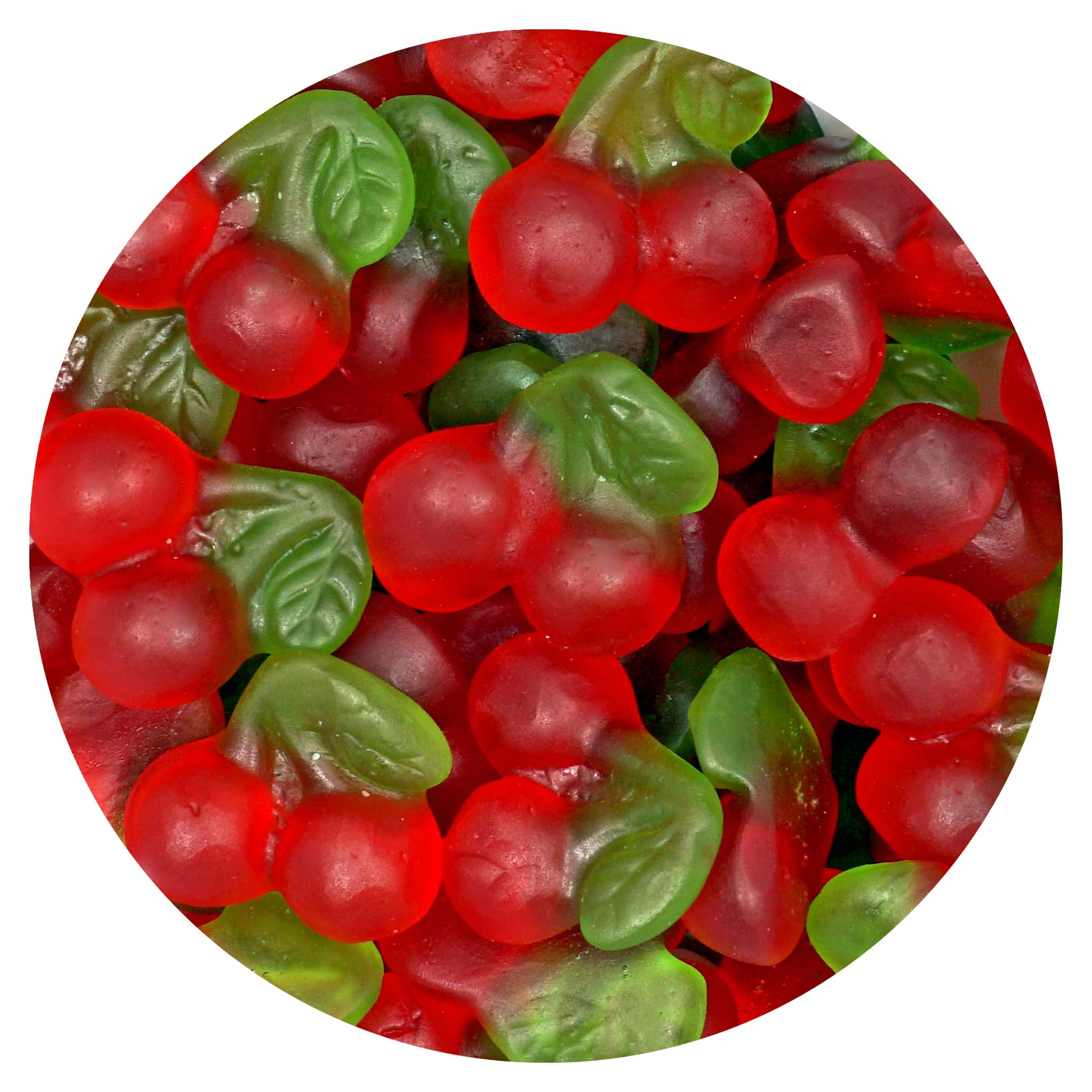 Amazon.com : The Hampton Candy Company Gummy Cherries, 1lb Bulk Bag ...