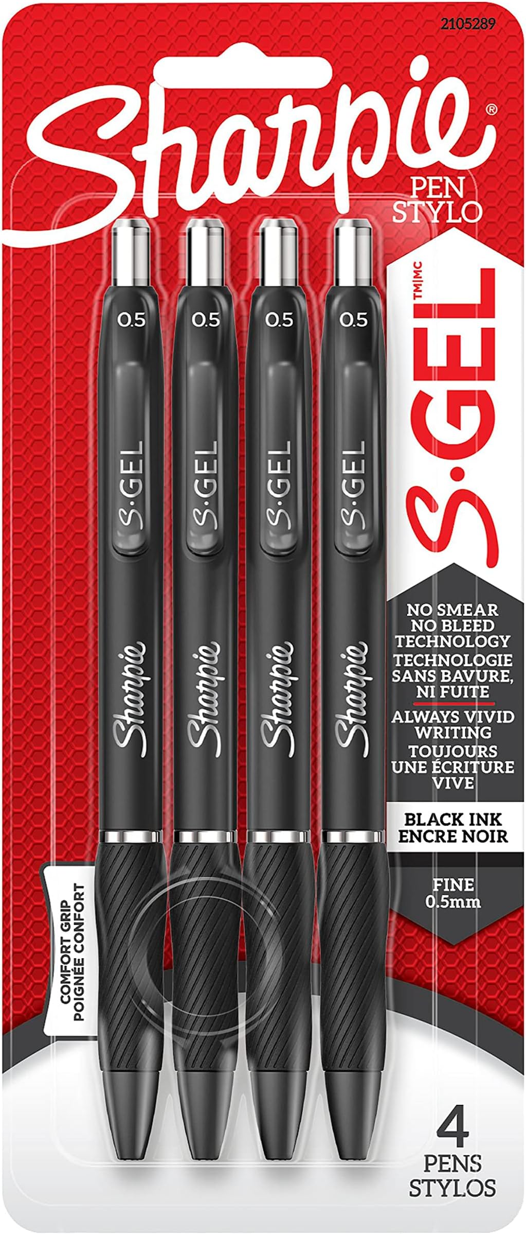 Amazon.com: SHARPIE S-Gel, Gel Pens, Ultra Fine Point (0.38mm), Black ...