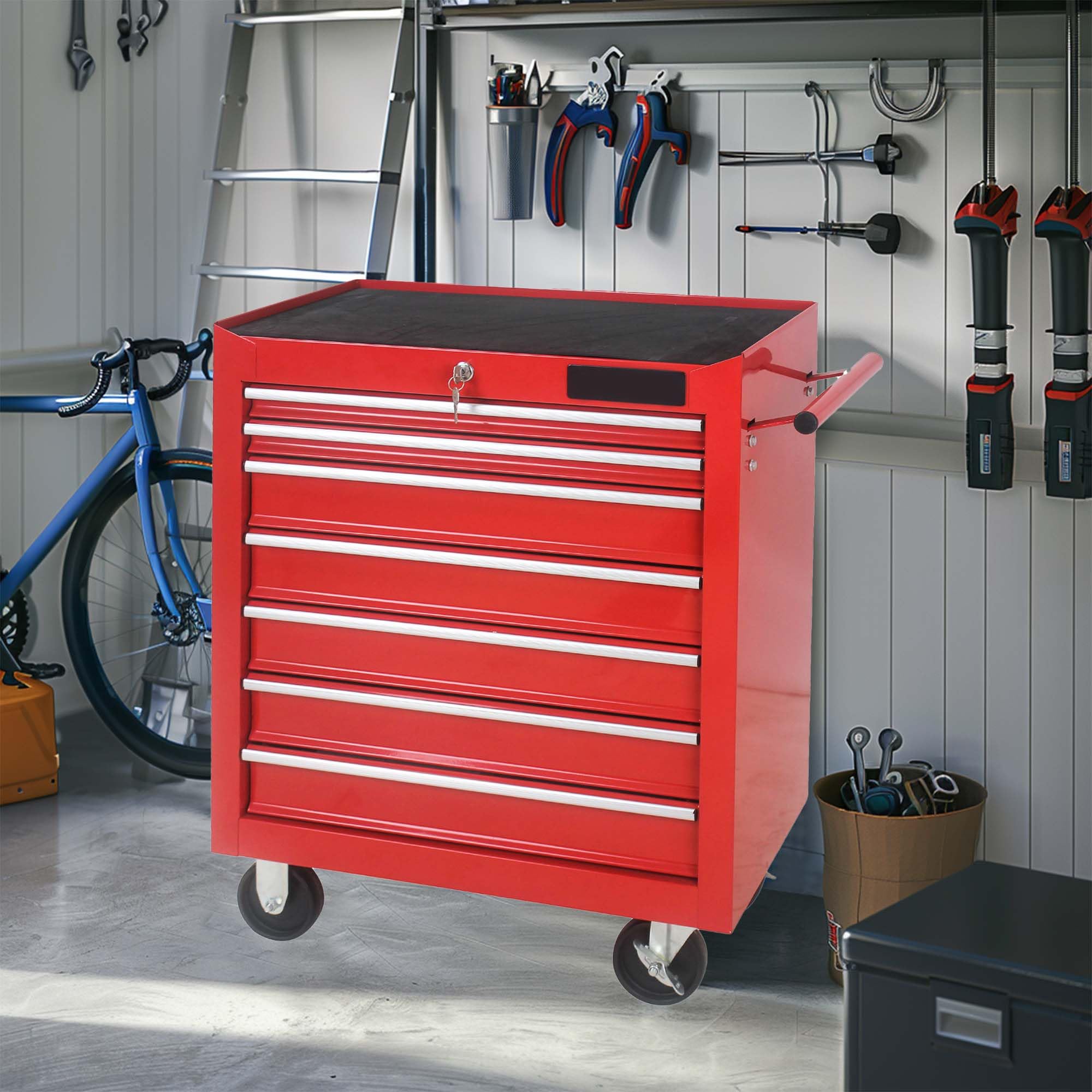 Buy Rolling Tool Chest Metal Tool Box with Wheels Tool Cabinet ...