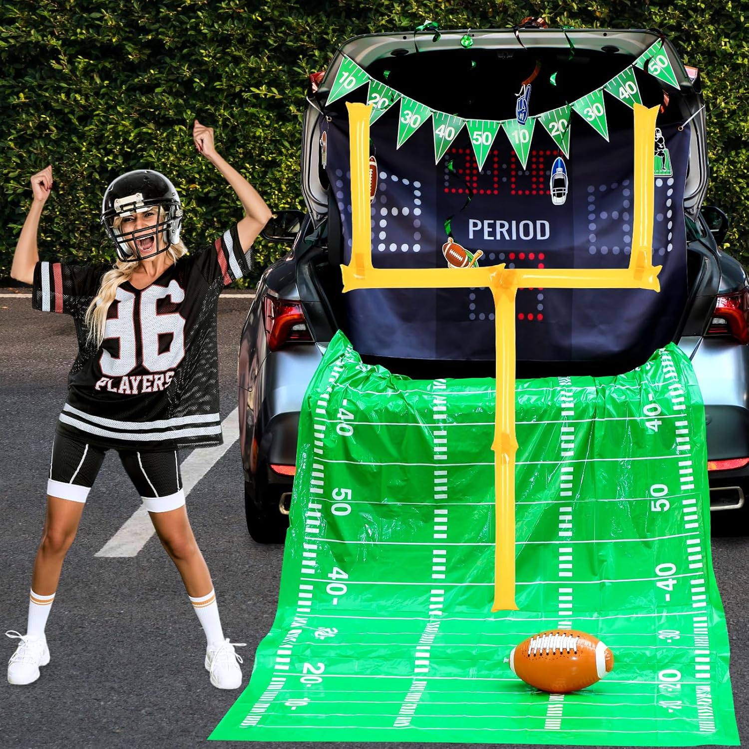 Amazon.com: Buryeah Football Trunk or Treat Car Decorations Kit ...