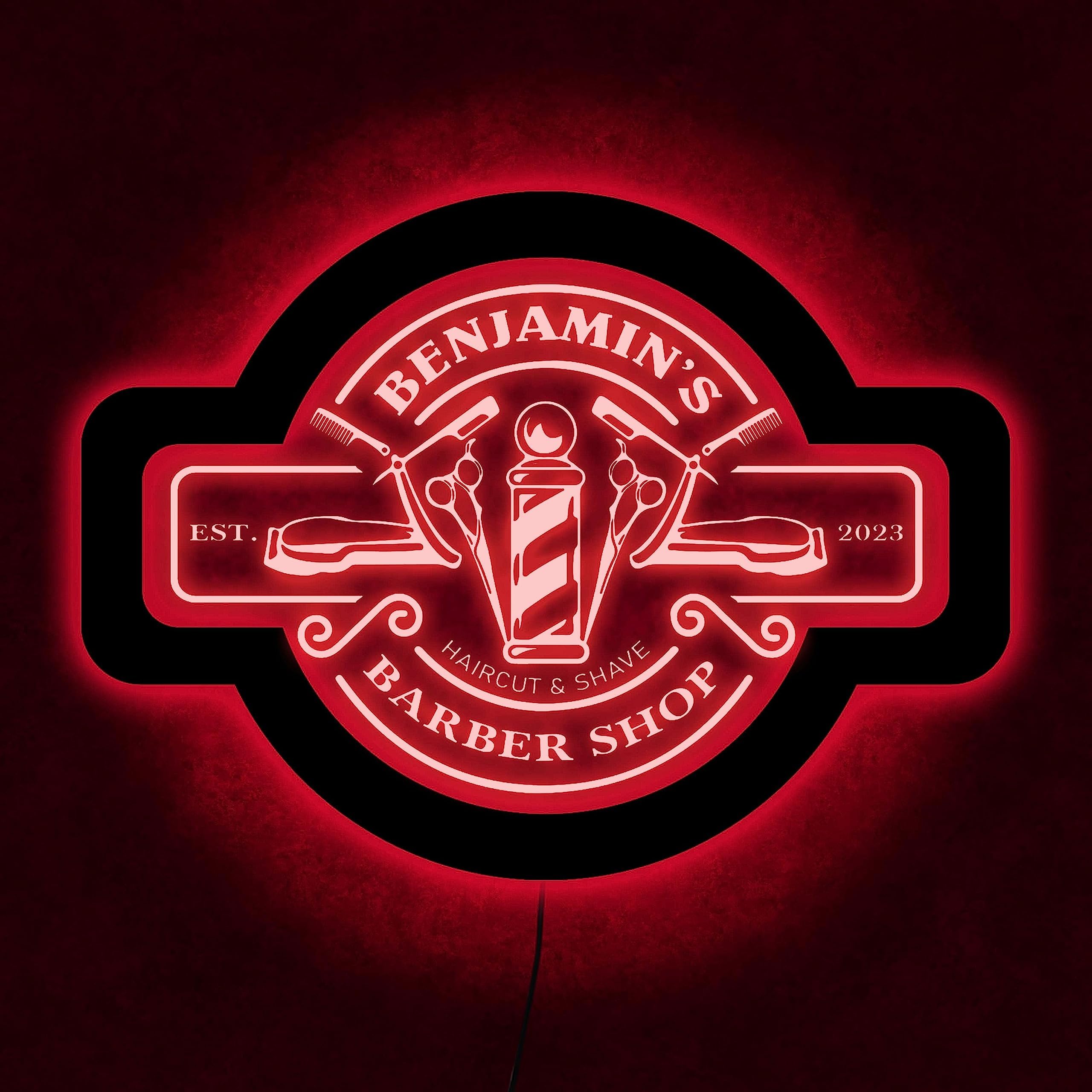 Amazon.com : Custom Barber Shop Neon Sign, Barber LED Sign, Barber Neon ...