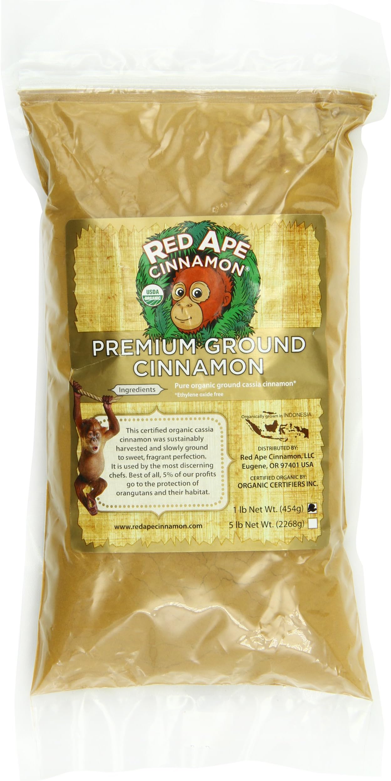 Amazon.com : Red Ape Cinnamon Premium Organic Ground Cinnamon, 1 Pound ...