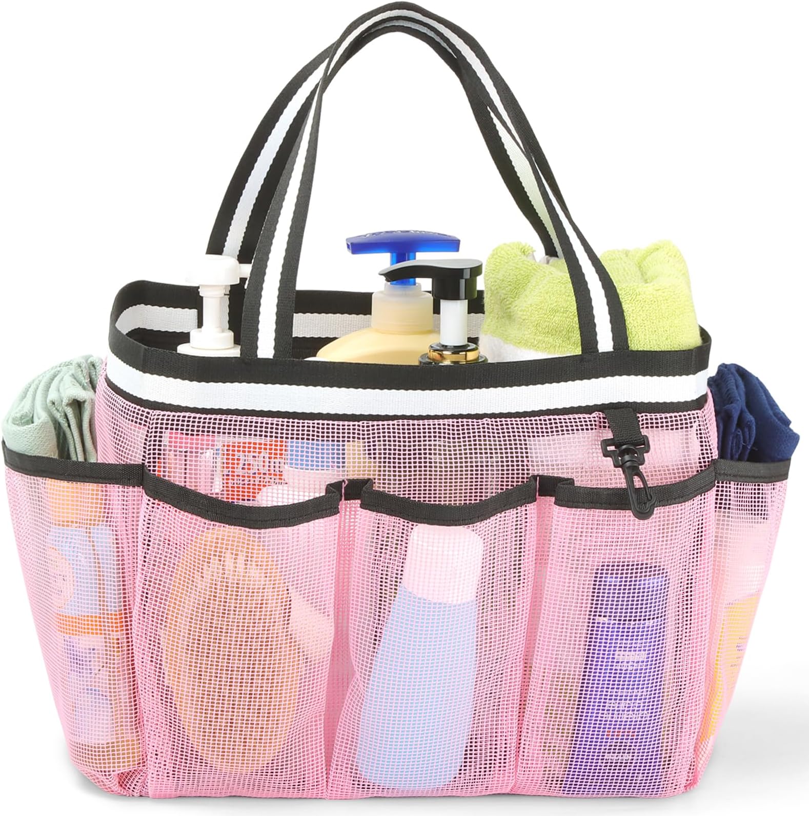 Amazon.com: Mesh Shower Caddy Portable,Shower Tote,8 Pockets College ...