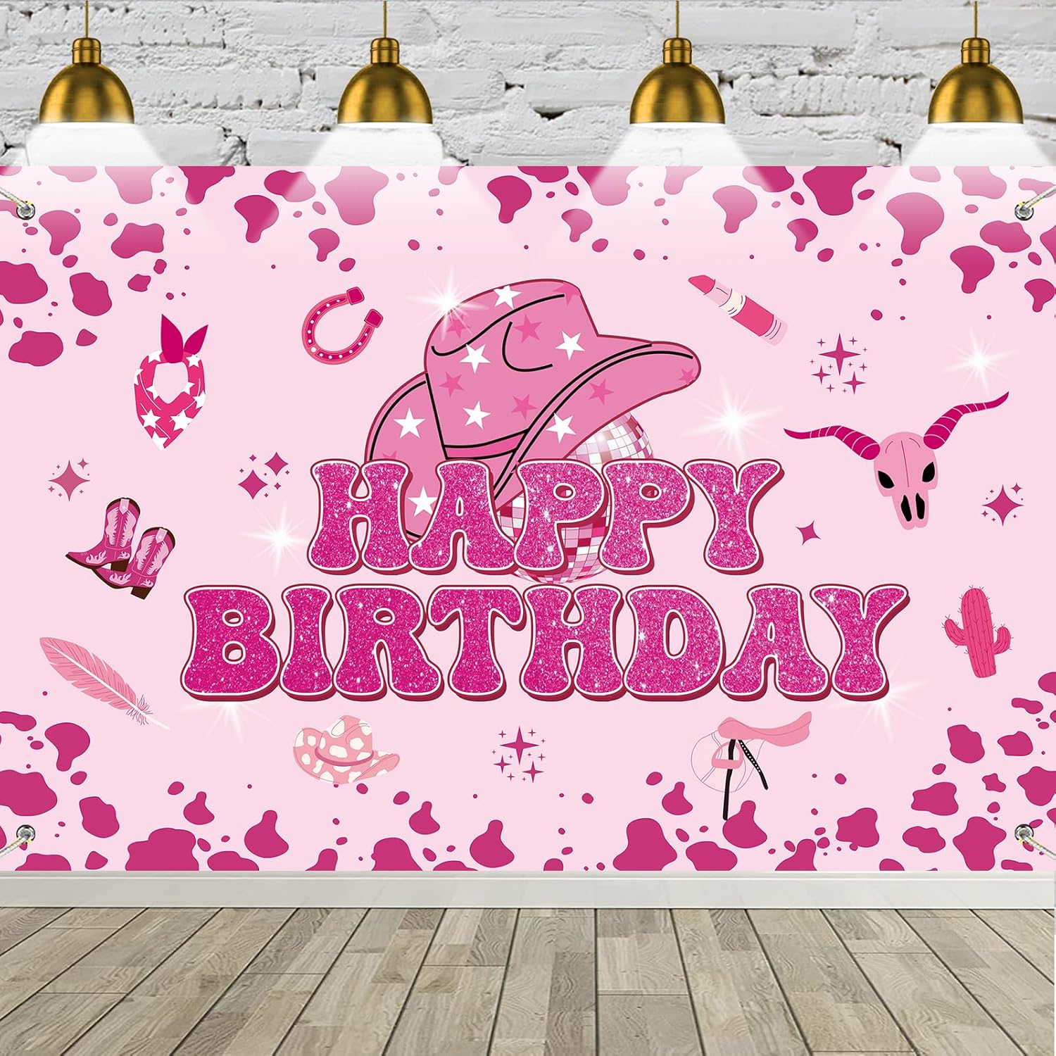 Amazon.com: Western Cowgirl Party Decorations, Pink Disco Cowgirl ...