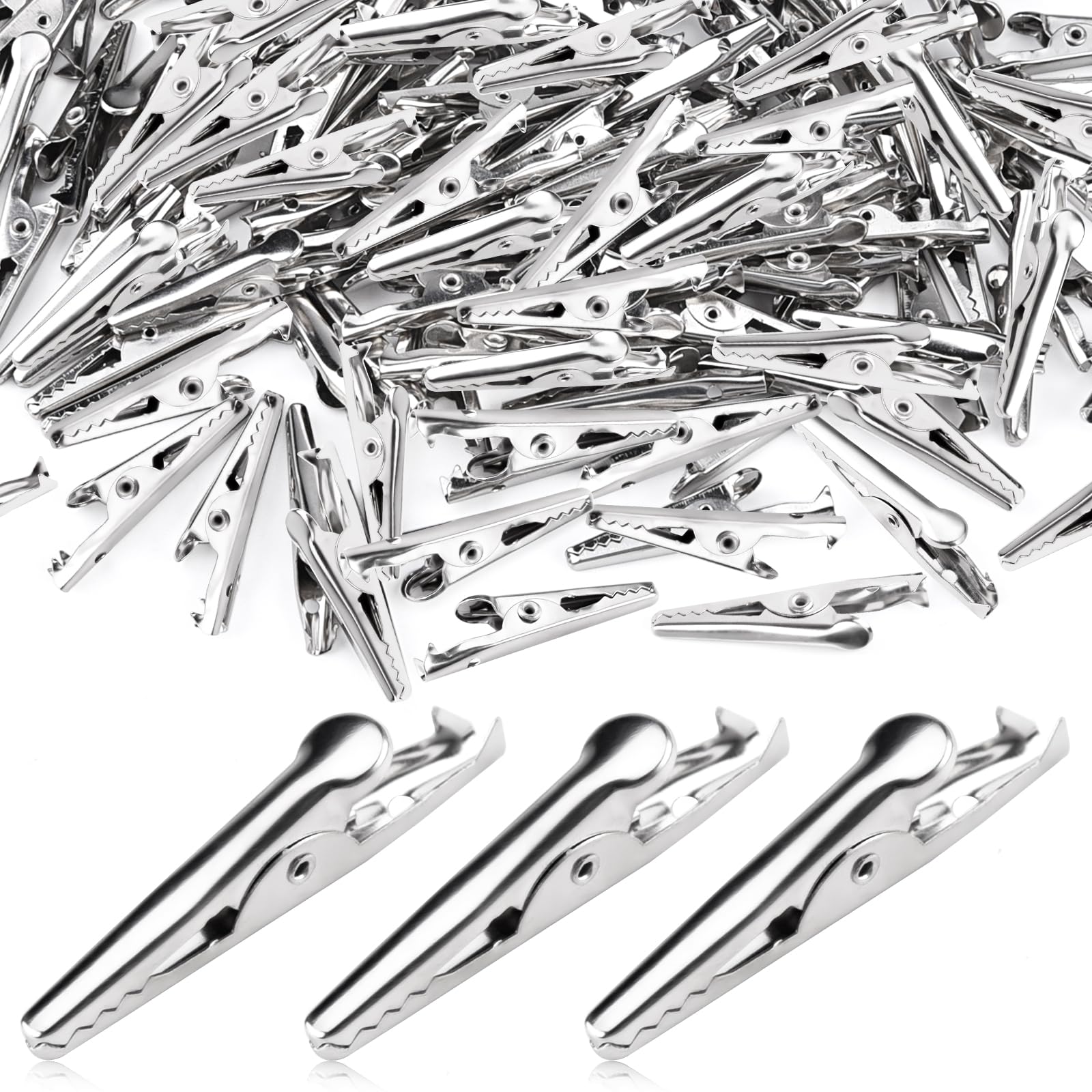 160 PCS 35mm Metal Alligator Clips Crocodile Clamps Test Line Crocodile ...