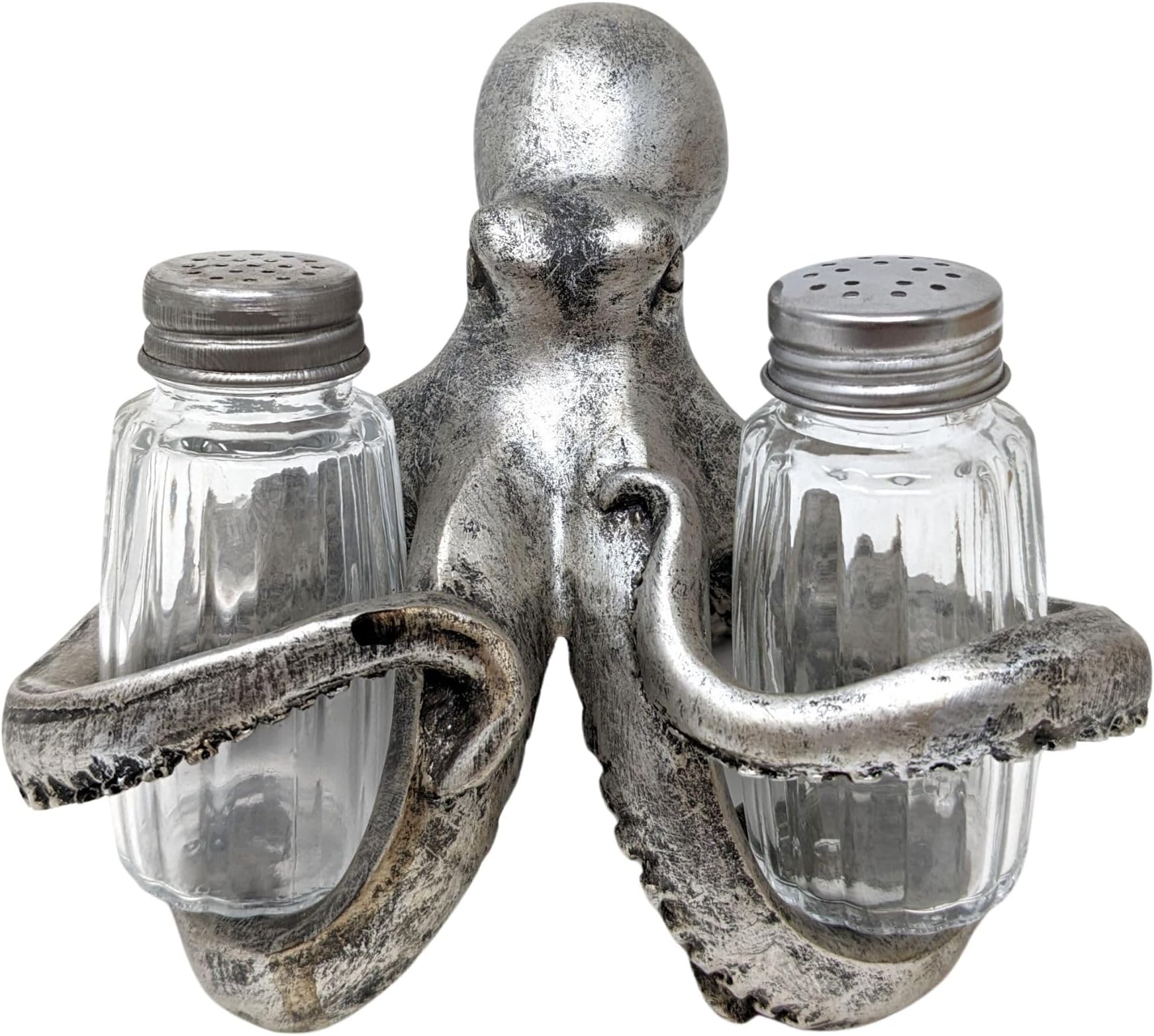 Amazon.com: The Bridge Collection Octopus Salt and Pepper Shaker Holder ...