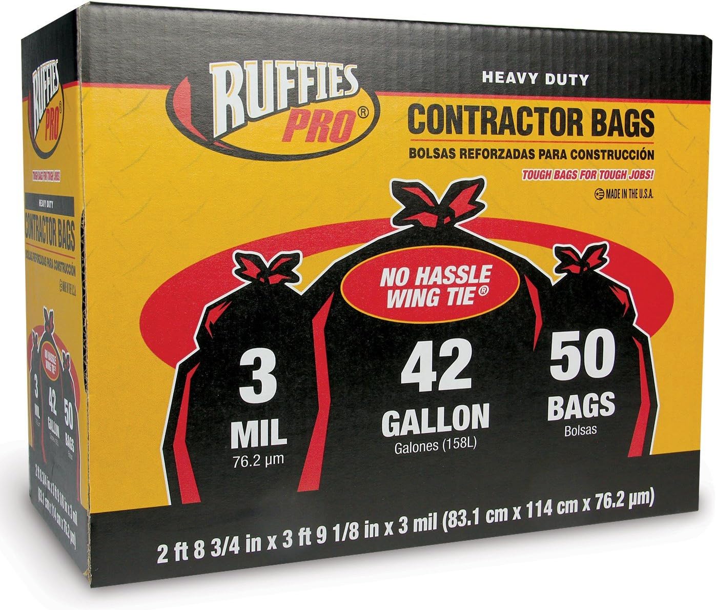 Amazon.com: Ruffies CCB750 42-Gallon Heavy Duty Contractor Clean Up ...