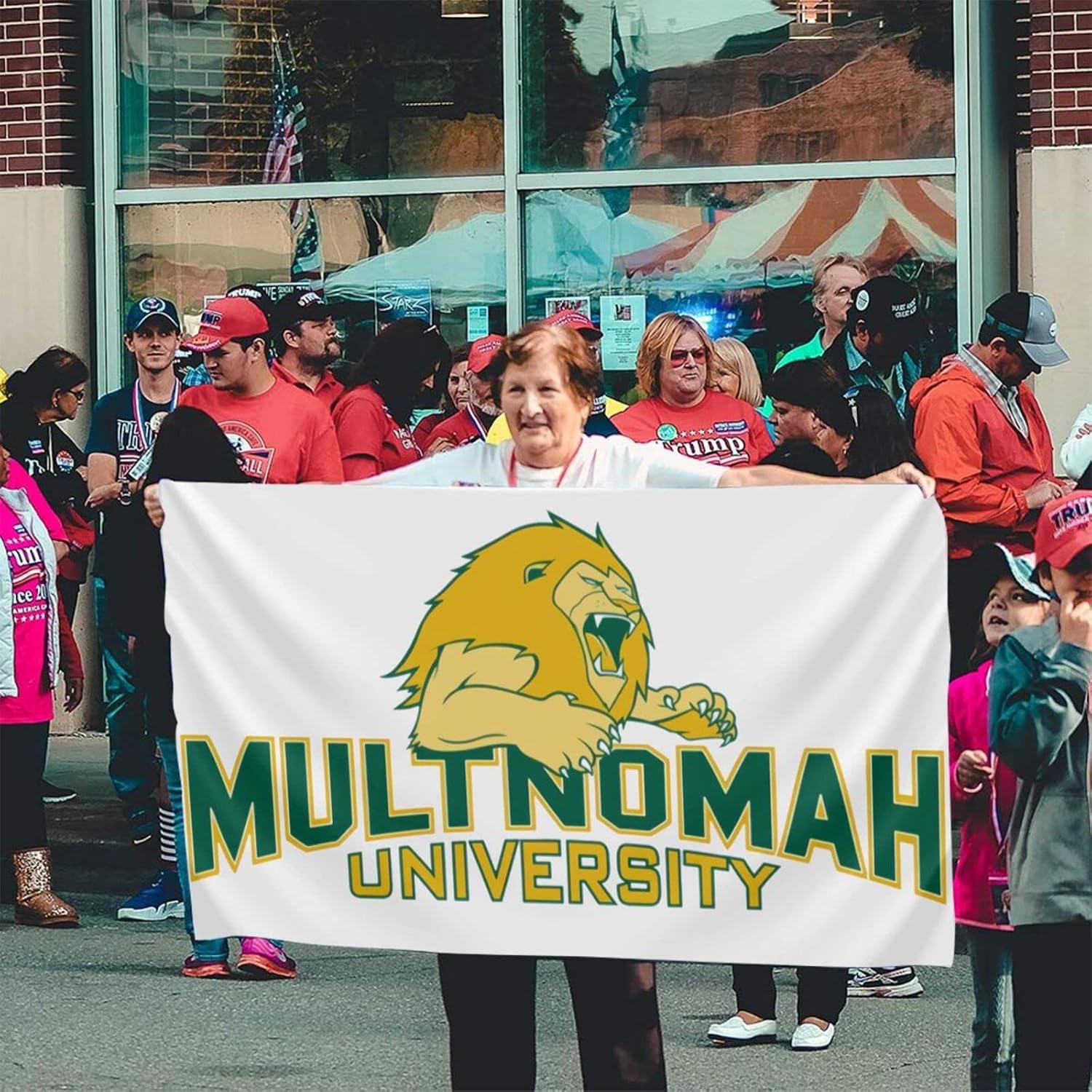 Amazon.com: Multnomah A University Logo Banner Breeze Flag Outdoor ...