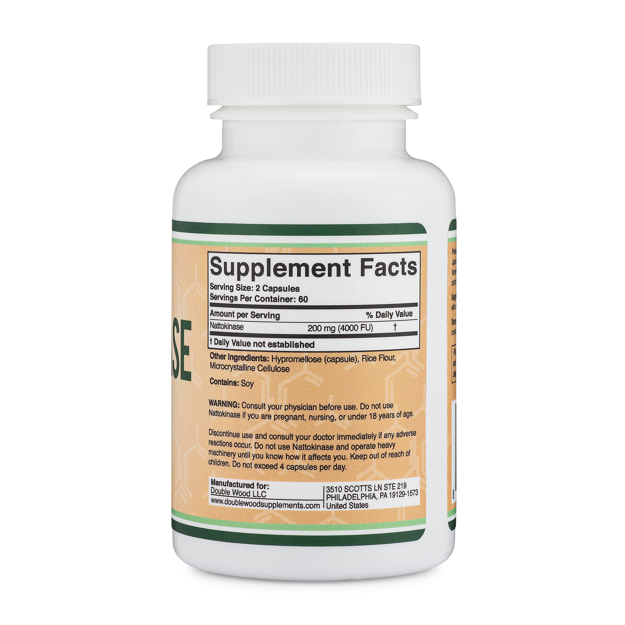 Snapklik.com : Nattokinase Supplement 4,000 FU Servings, 120 Capsules