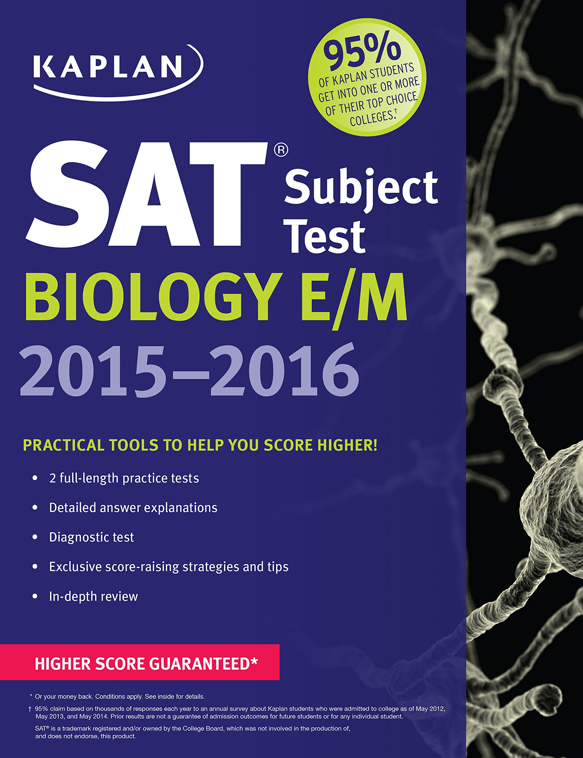 Amazon.com: Kaplan SAT Subject Test Biology E/M 2015-2016 (Kaplan Test ...