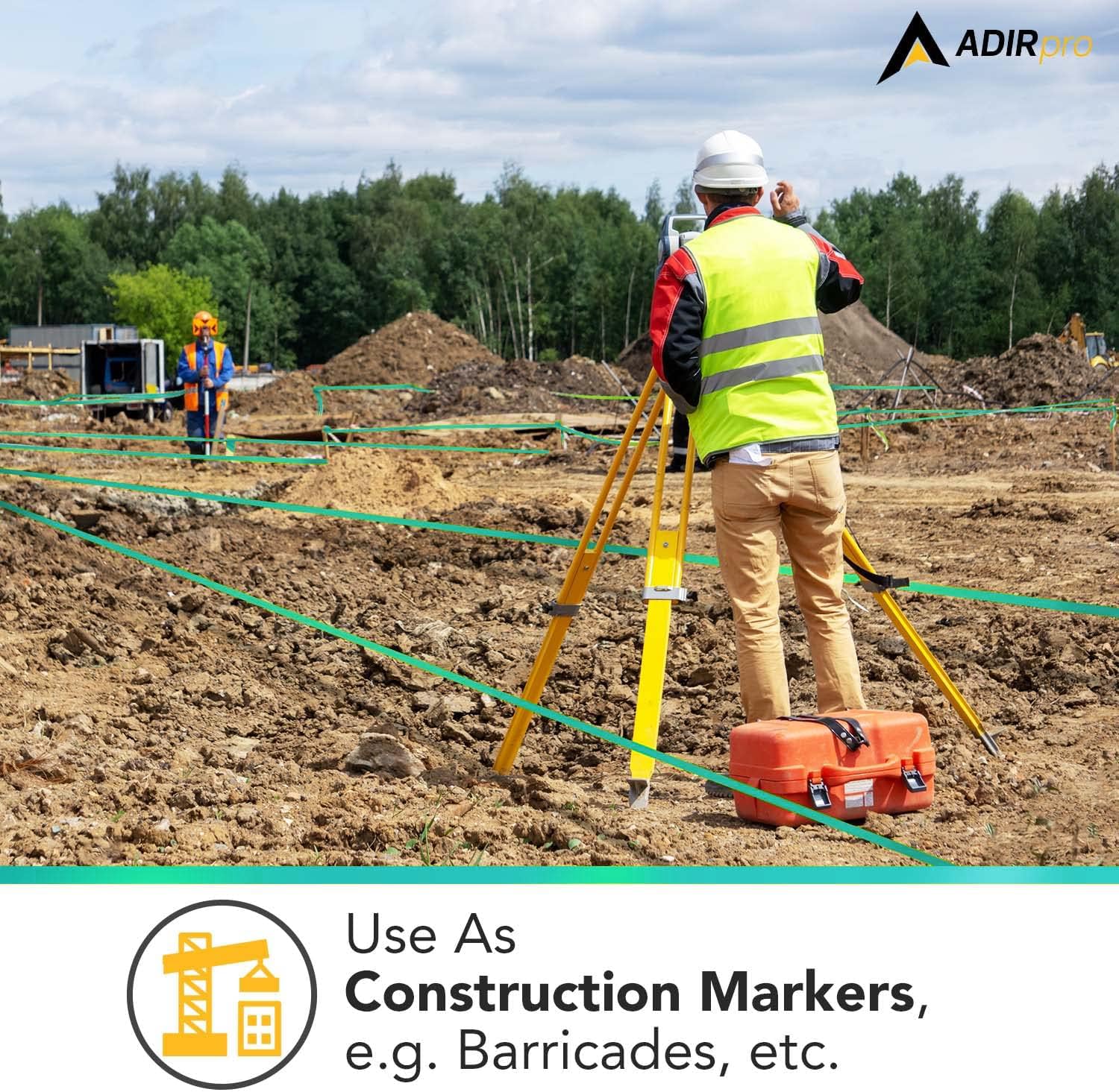 Snapklik.com : AdirPro 12 Pack Flagging Tape - Multipurpose Marking ...