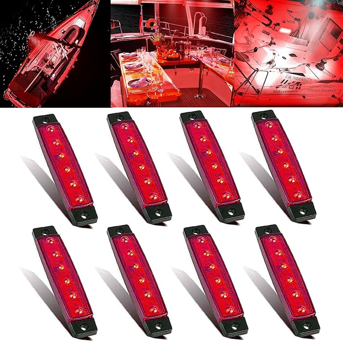 Buy HONG 111 Marine Boat Lights, Utility 6 LED Boat Interior Navigation ...